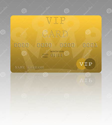 VIP credit card stock illustration. Illustration of credit - 8327092