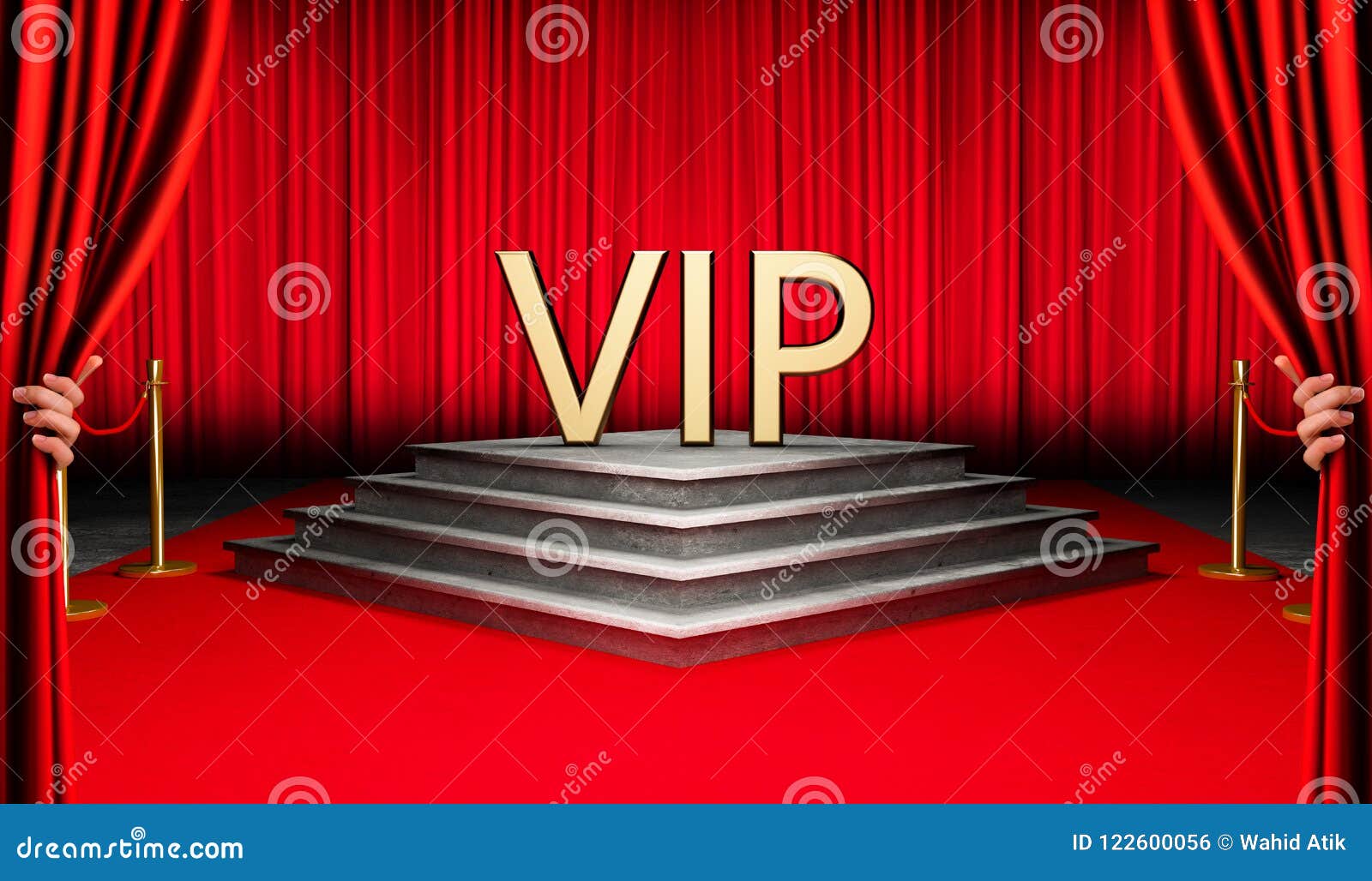 VIP 3d render symbol. stock illustration. Illustration of golden ...