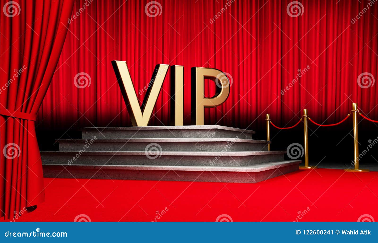 VIP 3d render symbol. stock illustration. Illustration of bright ...