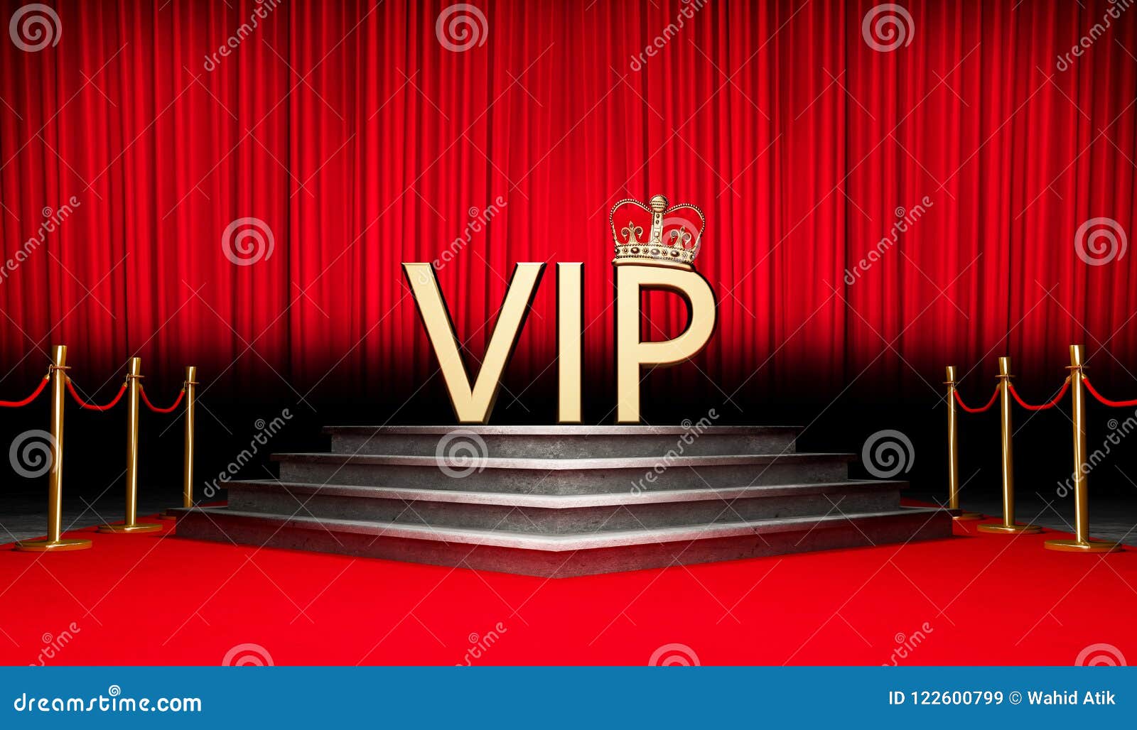 VIP 3d render symbol. stock illustration. Illustration of face - 122600799