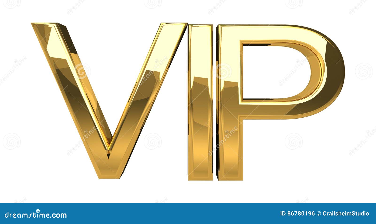 VIP 3d render symbol stock illustration. Illustration of stars - 86780196