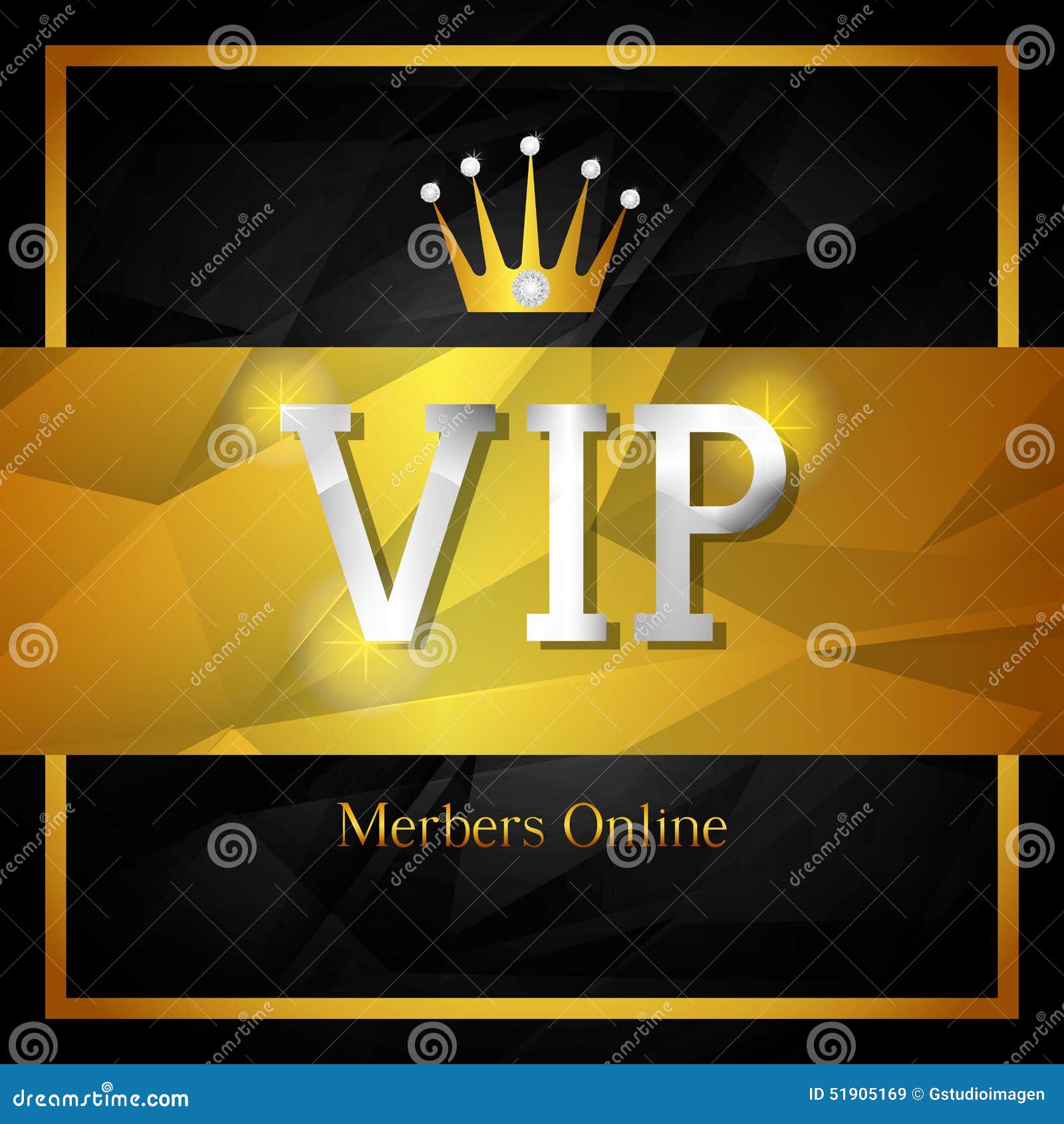 VIP design. stock illustration. Illustration of social - 51905169