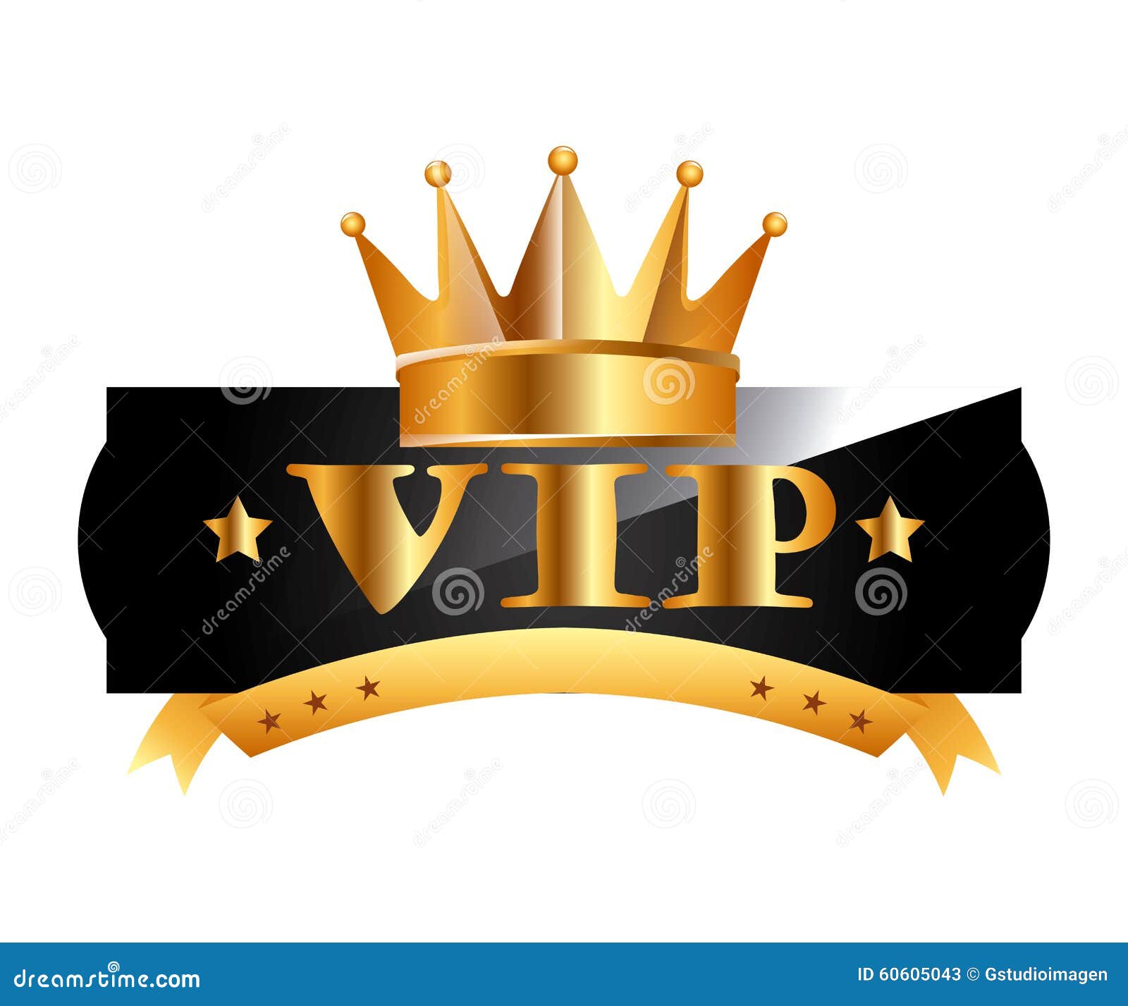 Vip emblem stock illustration. Illustration of card, glamorous - 60605043