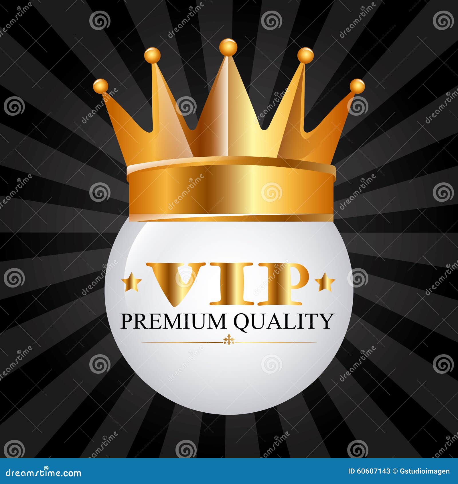 Vip emblem stock illustration. Illustration of crown - 60607143