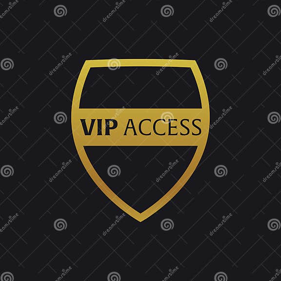 Vip Emblem with Shield. Luxury Vector Illustration. Stock Illustration ...