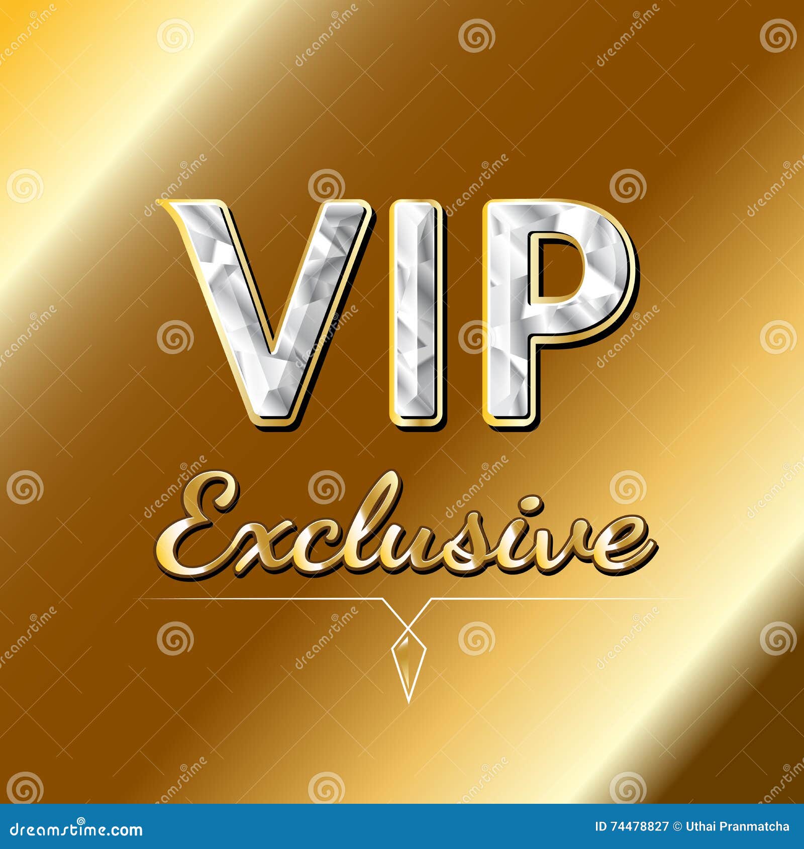 VIP Exclusief Embleemontwerp Het Concept Van De Luxe Vector Illustratie ...