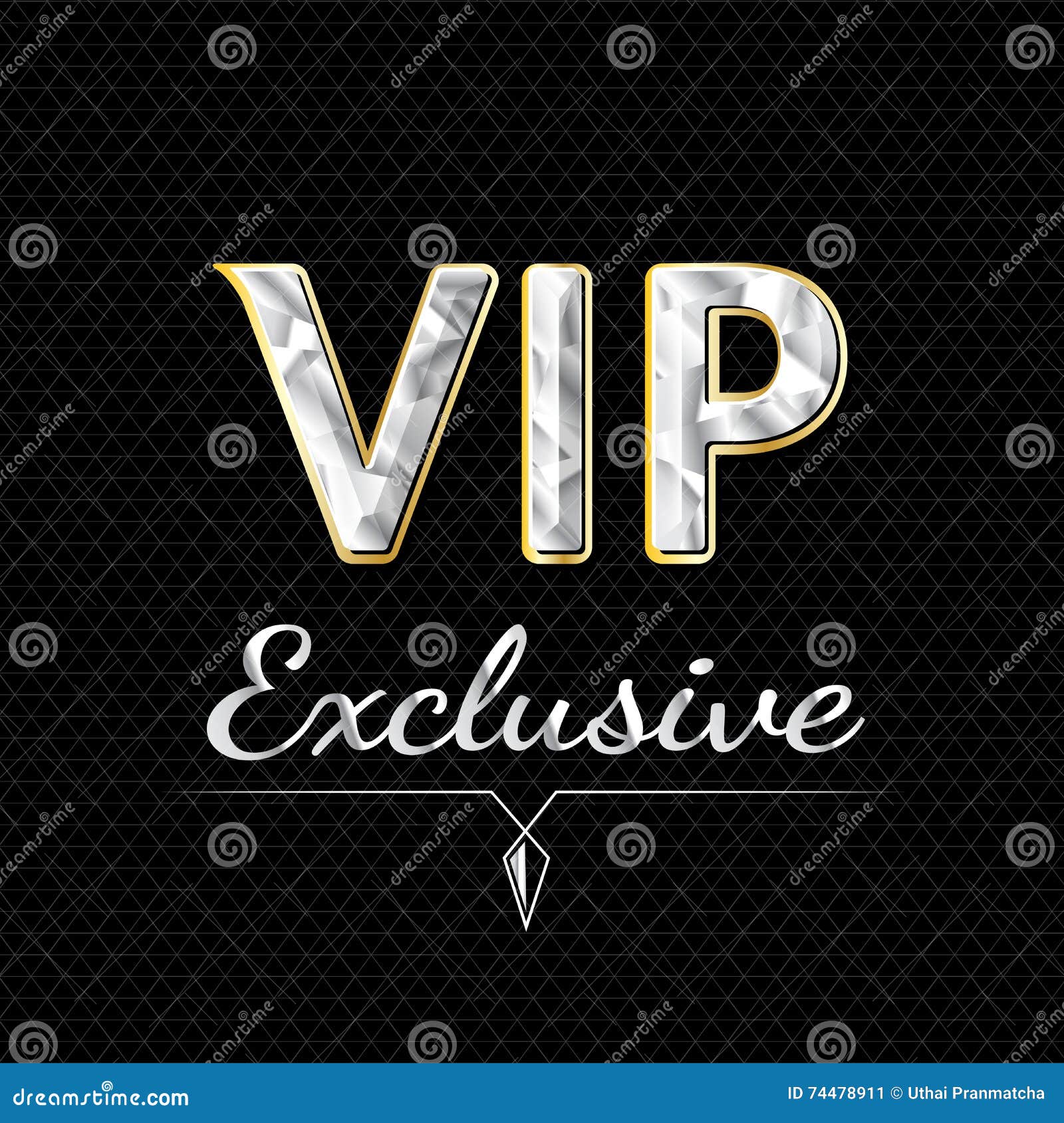 Exclusive Vip Club VIP Exclusive Logo Design. Luxury Concept Stock ...