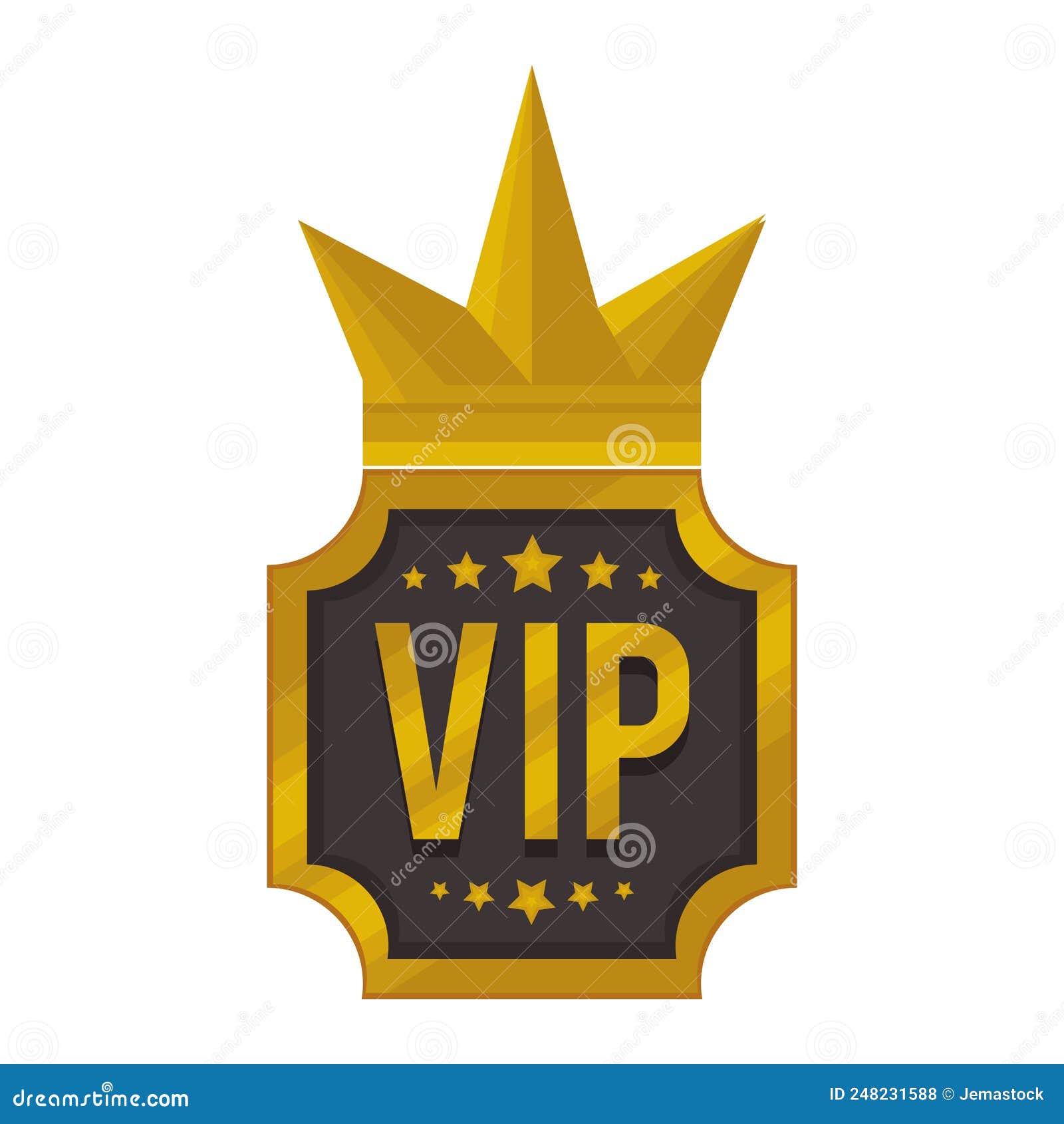 Vip frame golden crown stock vector. Illustration of invitation - 248231588