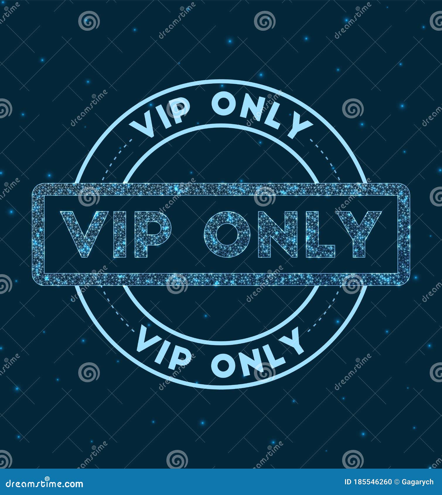 VIP only. Glowing Round Badge Stock Vector - Illustration of abstract ...