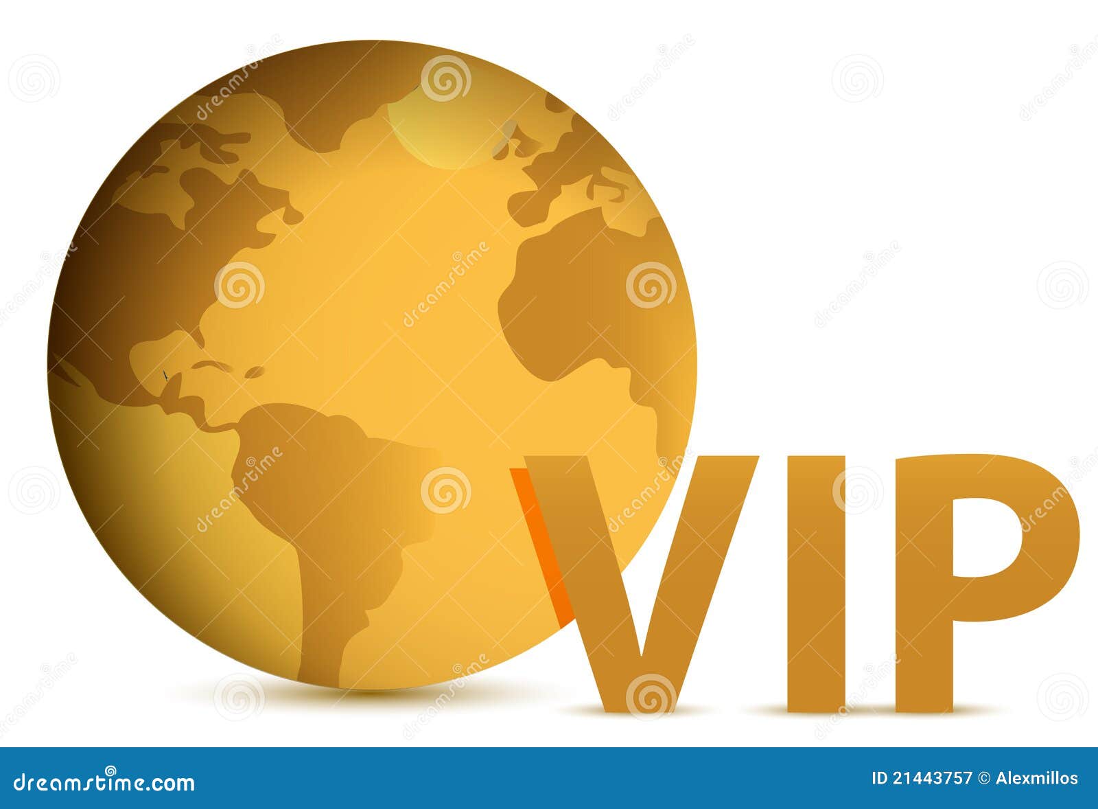 Vip Gold Globe Illustration Stock Vector - Illustration of white ...