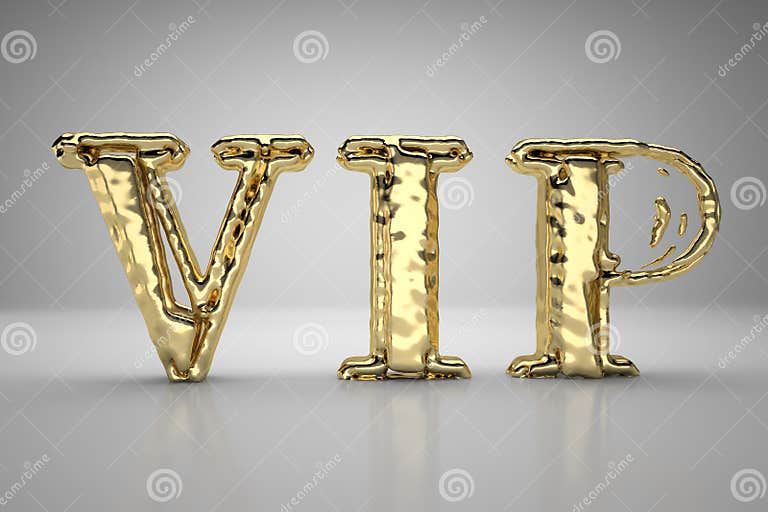 VIP gold letters stock illustration. Illustration of desktop - 30679549