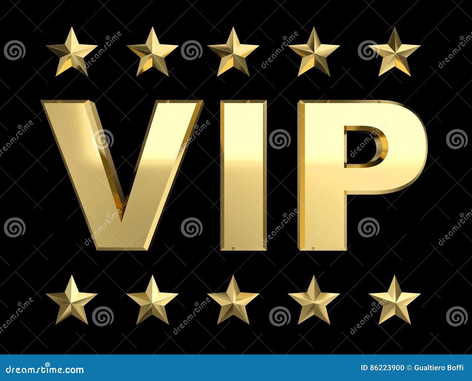 Vip and golden star stock illustration. Illustration of excellent ...