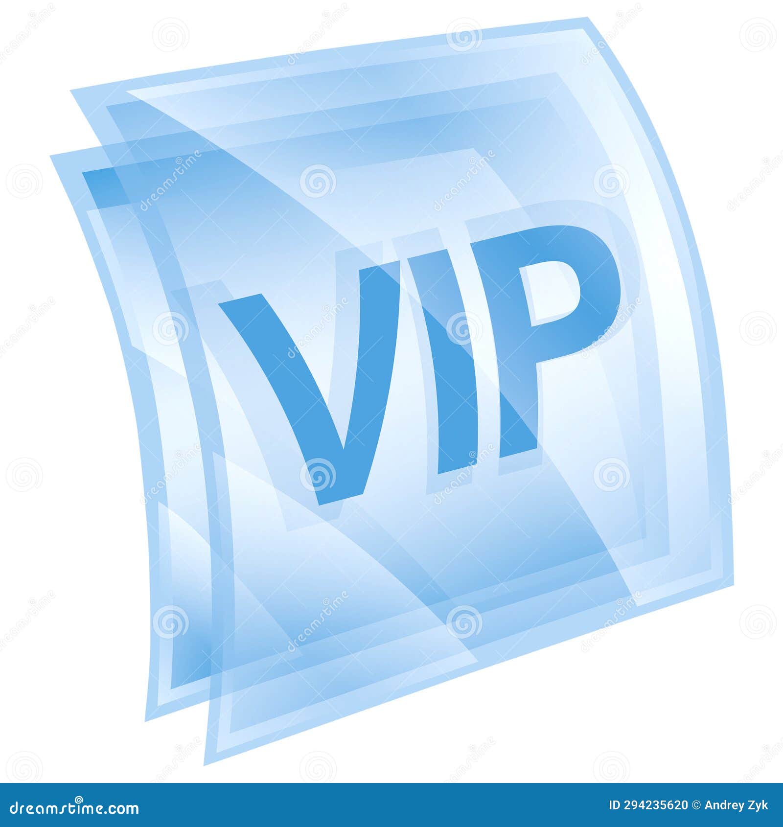 VIP icon blue square stock illustration. Illustration of business ...
