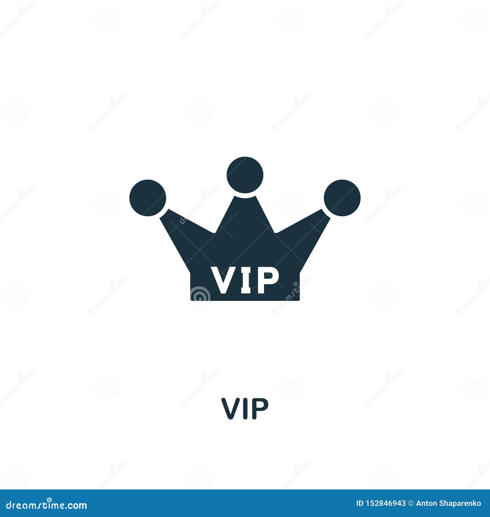 Vip Icon. Creative Element Design from Tourism Icons Collection Stock ...