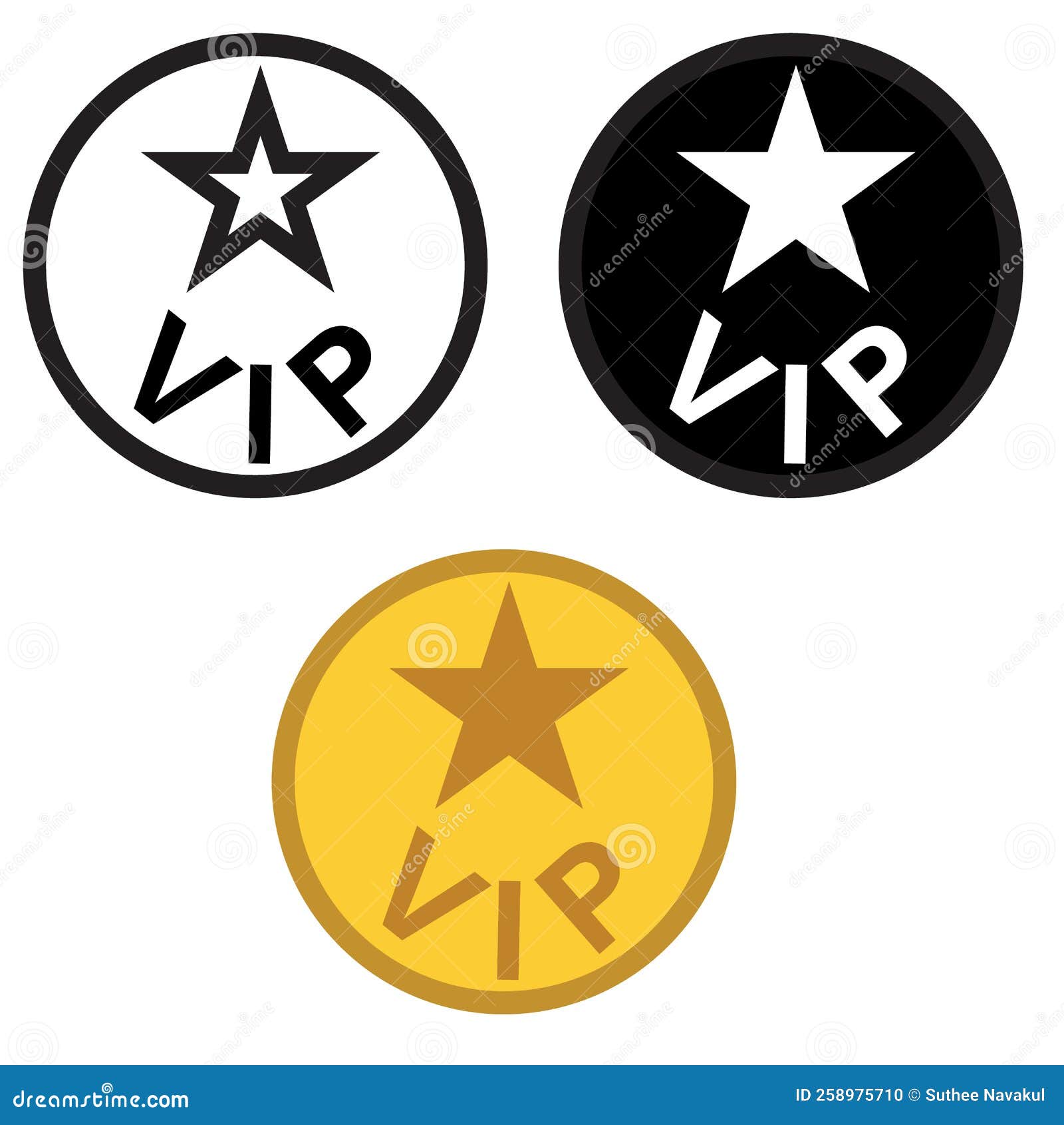 Vip Icon on White Background. Vip Label Sign. Flat Style Stock Vector ...