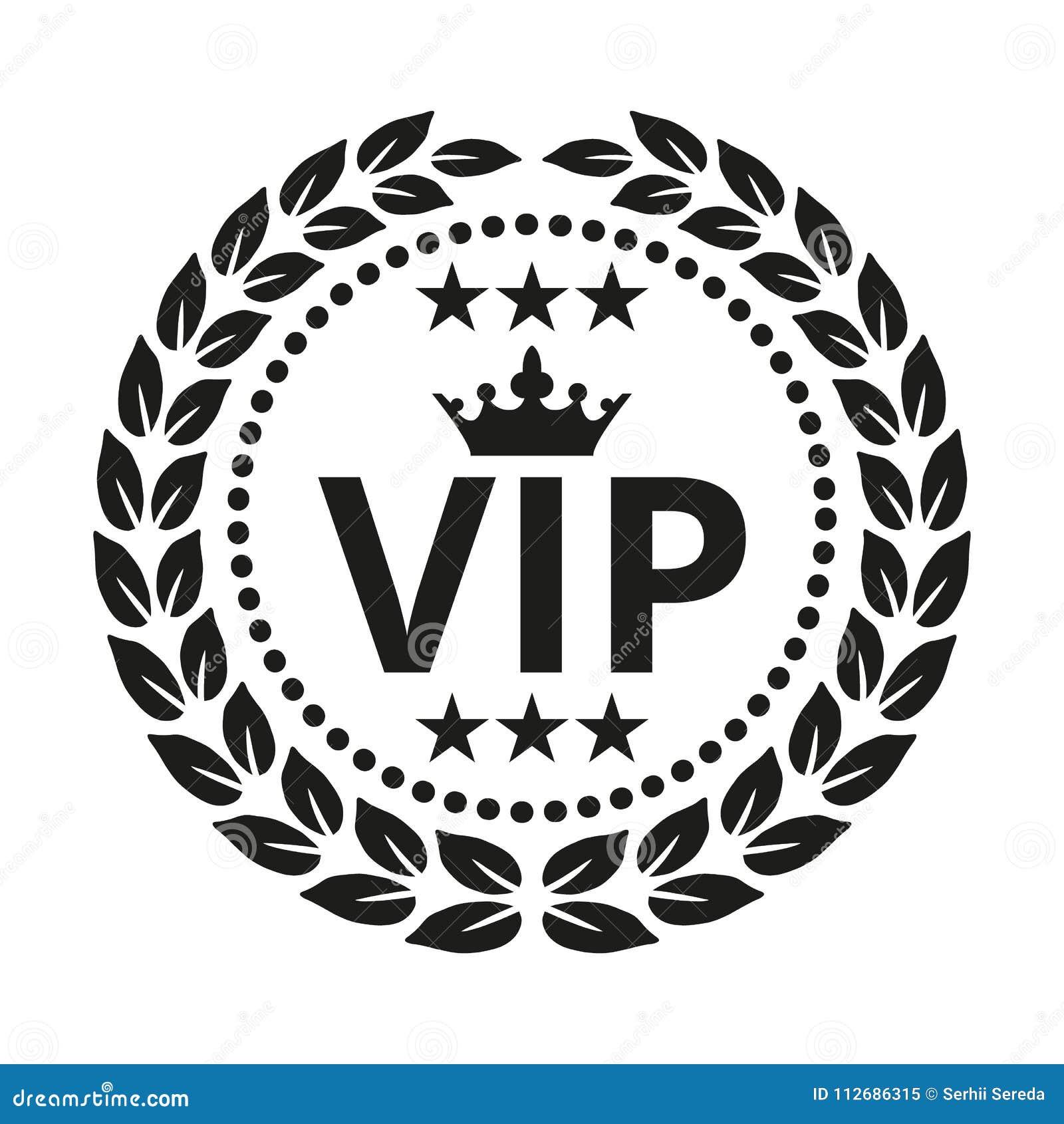 Vip Label on White Background. Stock Illustration - Illustration of ...