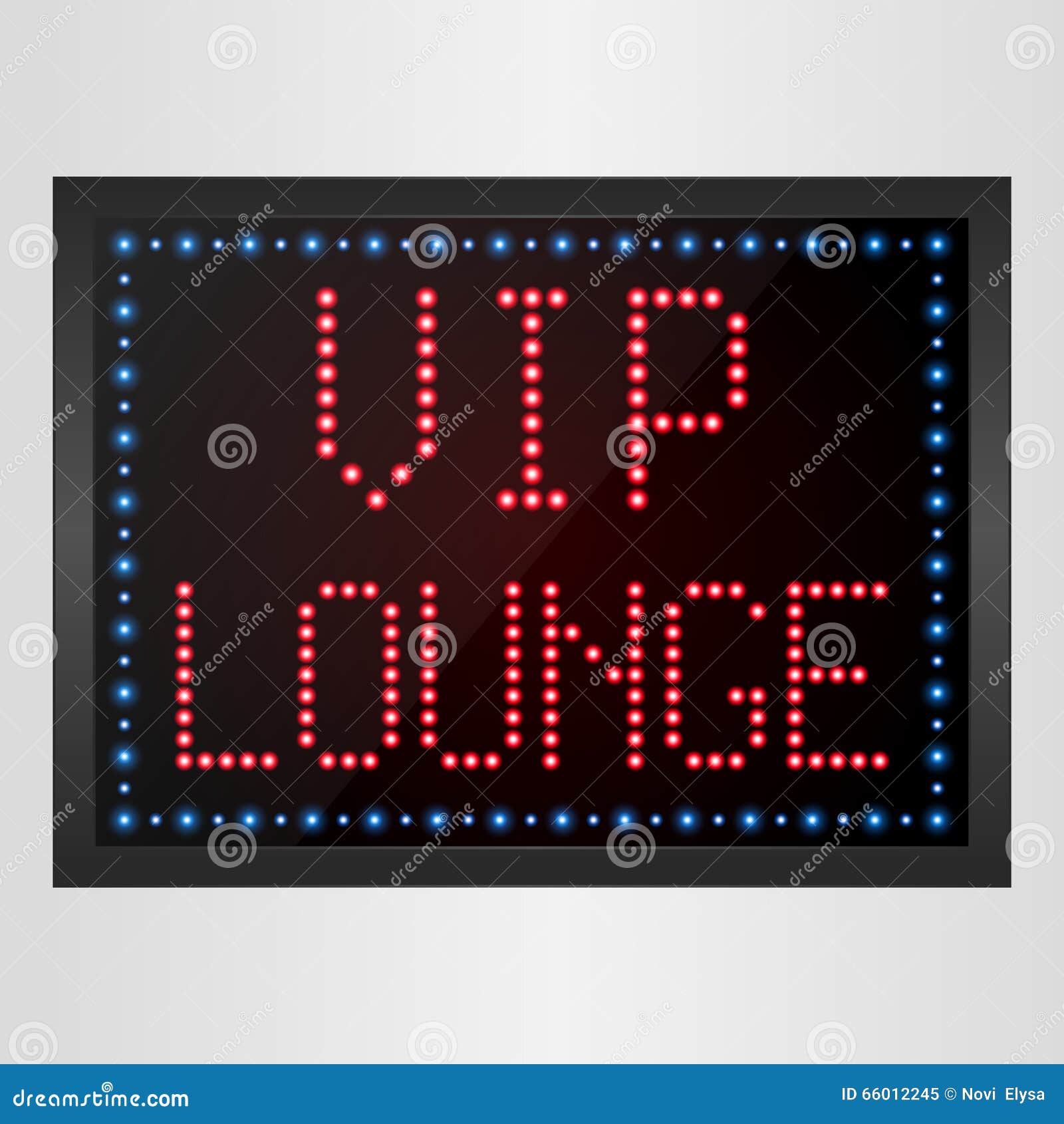 VIP Lounge LED Digital Sign Stock Vector - Illustration of party, sign ...