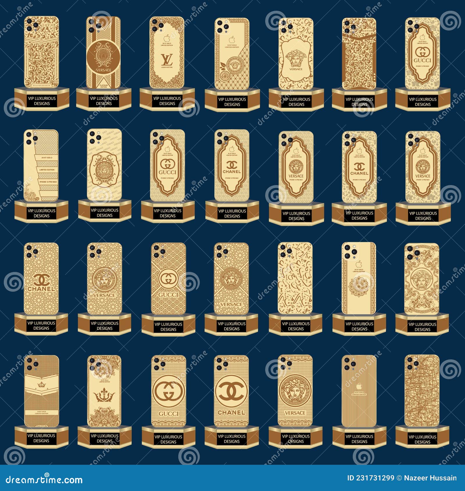 VIP Luxurious Designs Vector IPhone Editorial Stock Image ...