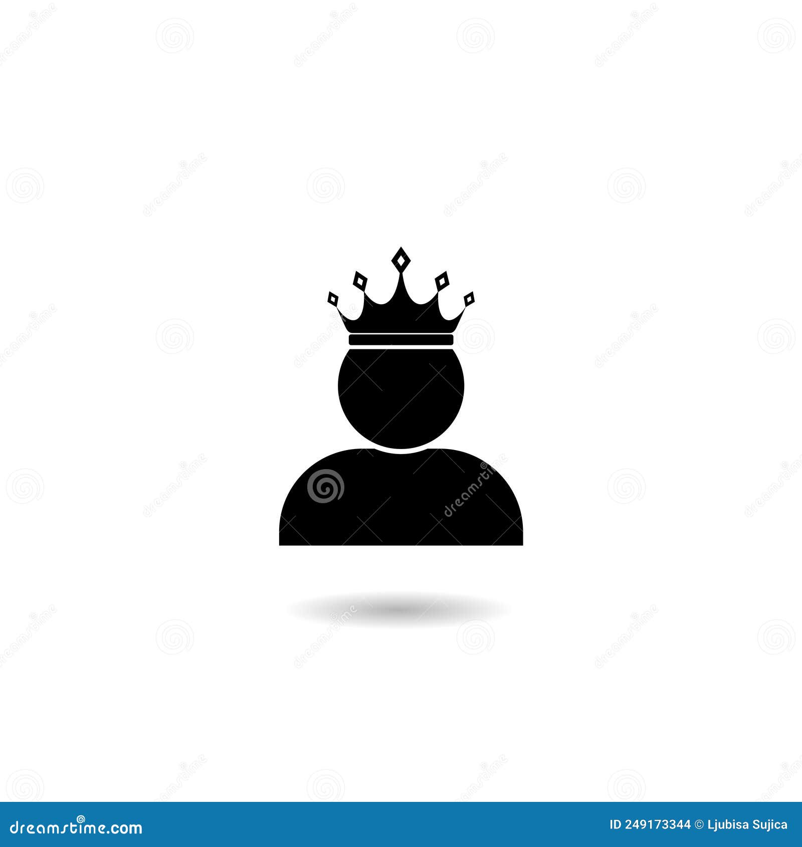 VIP Man Concept Logo with Shadow Stock Vector - Illustration of graphic ...