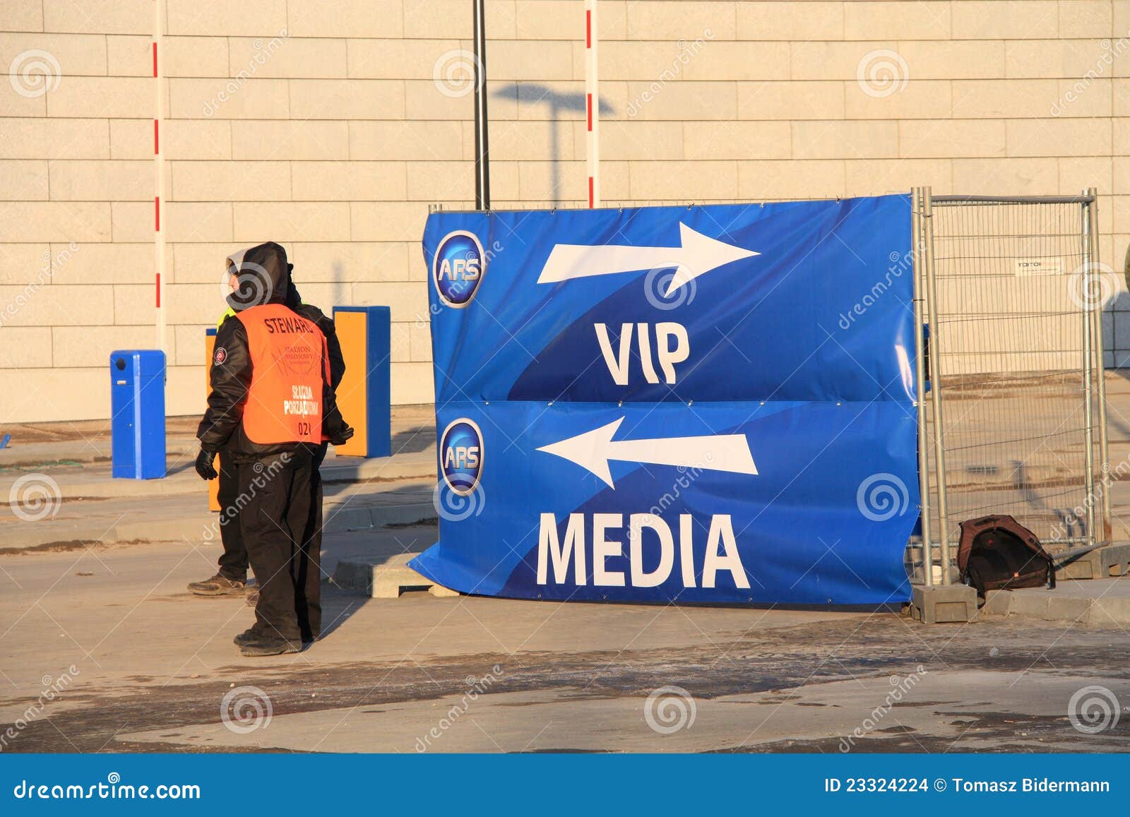 Vip and media gate editorial stock image. Image of control - 23324224