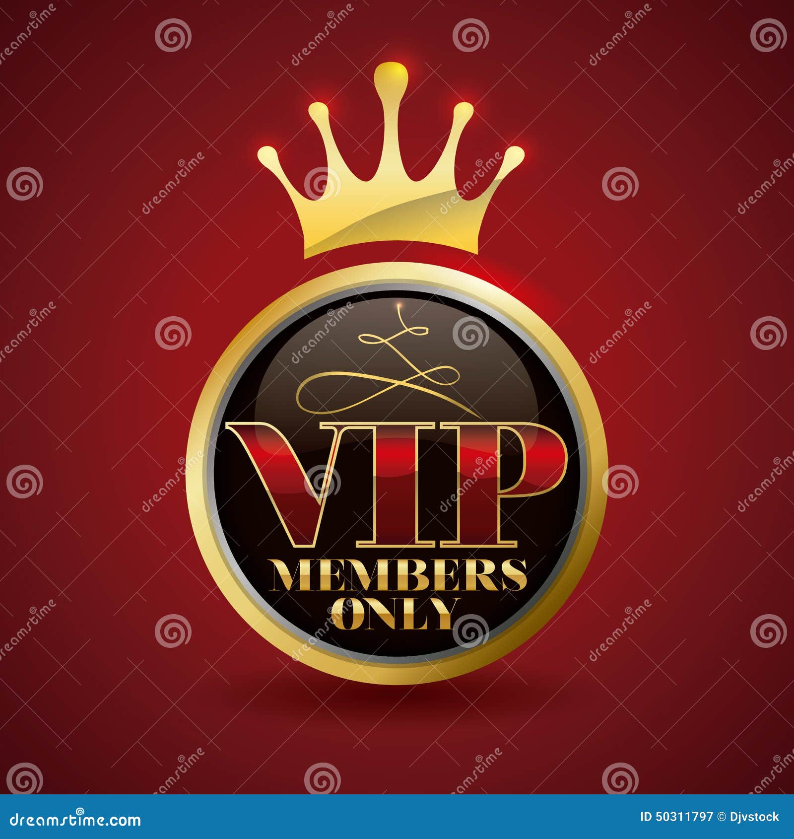 Vip member stock illustration. Illustration of crown - 50311797