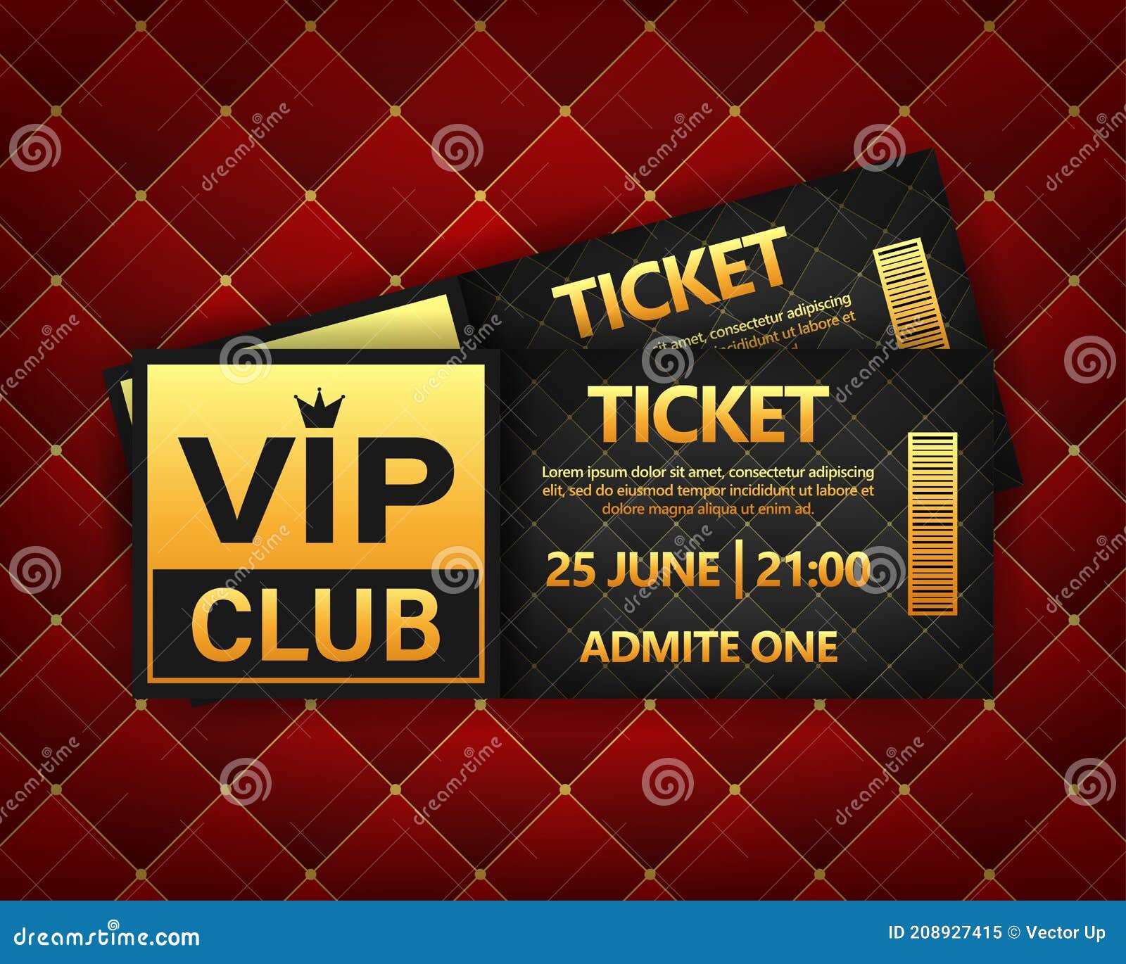 VIP Member Design, Vector Illustration. Stock Vector - Illustration of ...