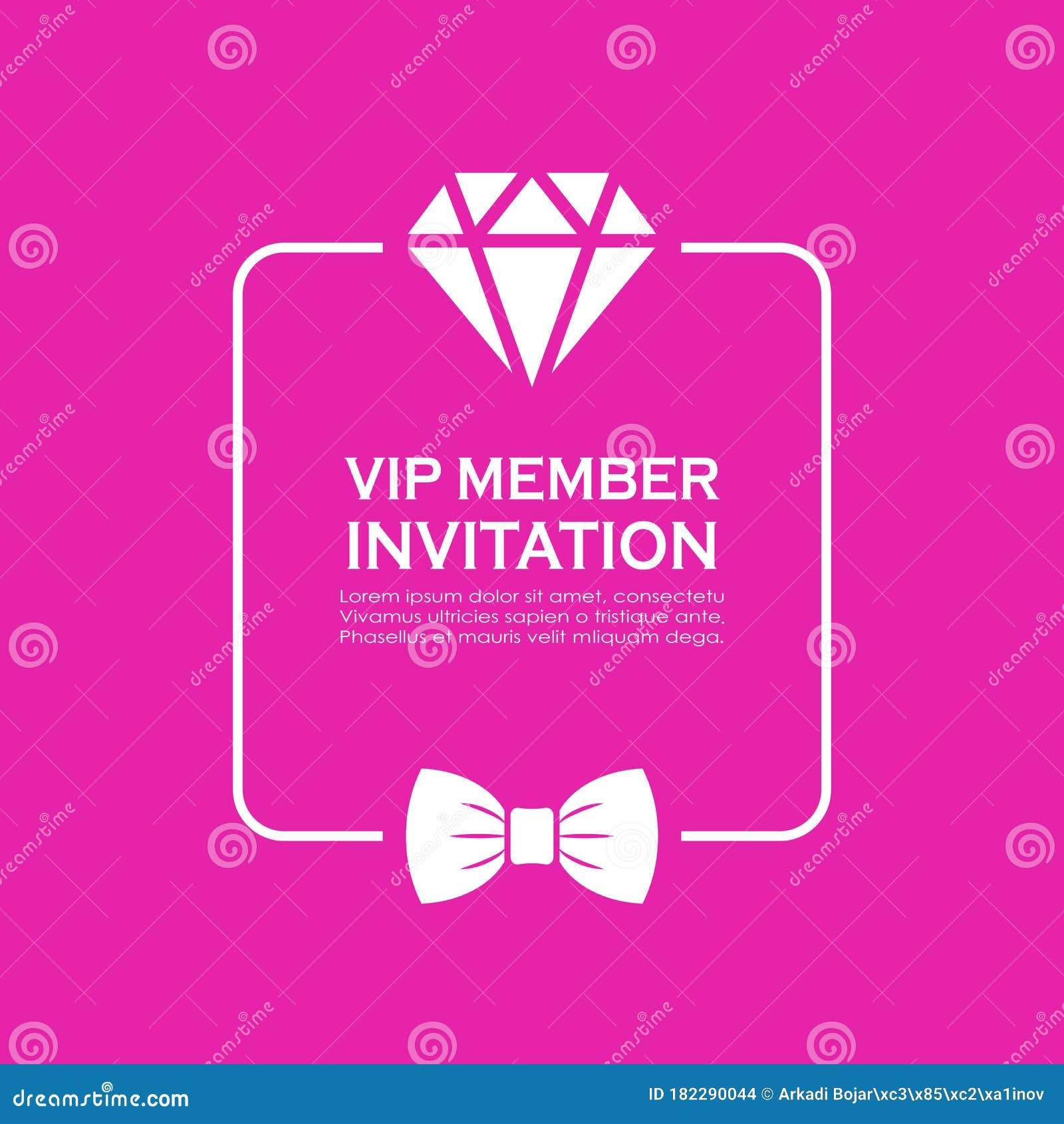 Vip Member Invitation Card Design Stock Vector - Illustration of area ...