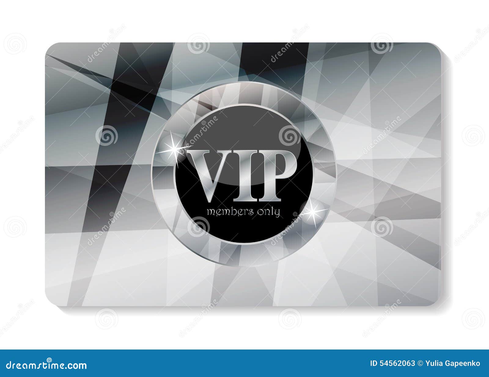 VIP Members Card Vector Illustration Stock Vector - Illustration of ...