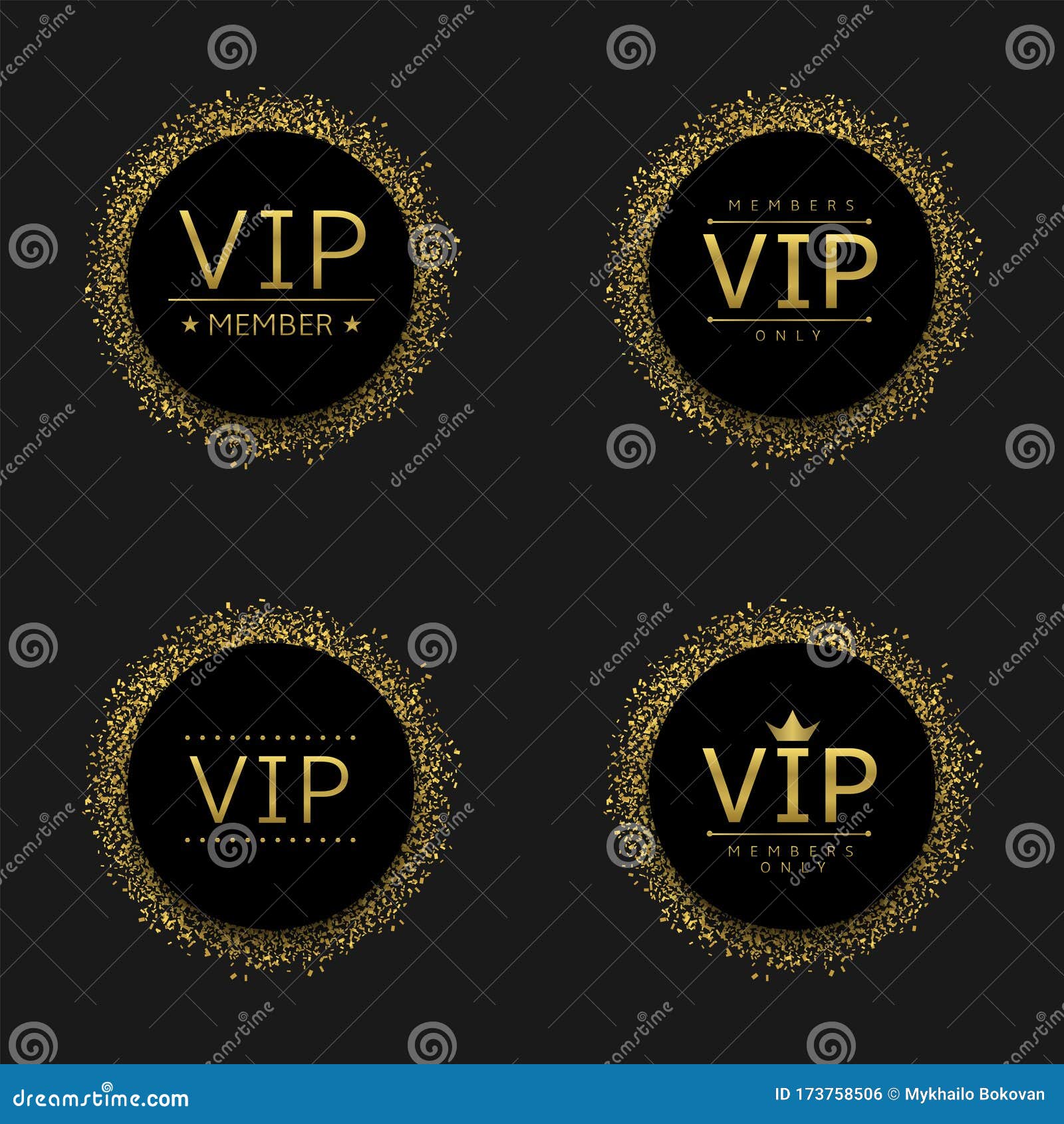 VIP members only stock vector. Illustration of famous - 173758506