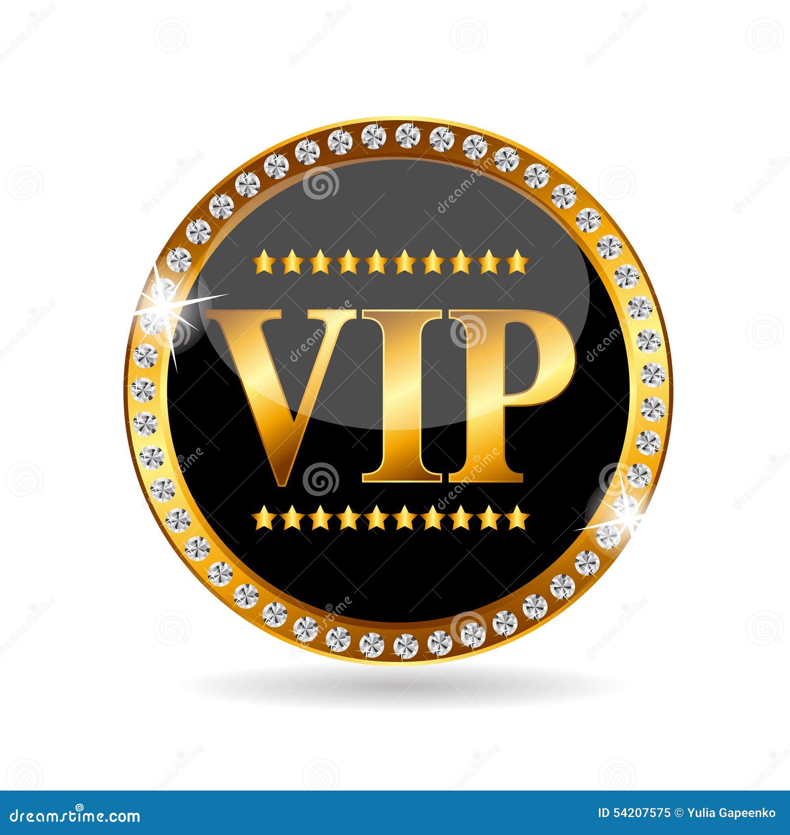VIP Members Label Vector Illustration Stock Vector - Illustration of ...