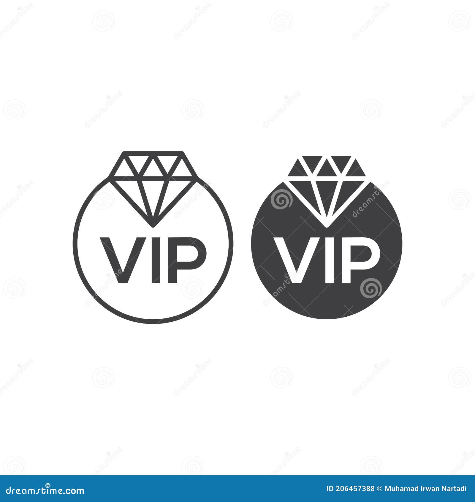 VIP Membership. Vector Icon Template Stock Vector - Illustration of ...
