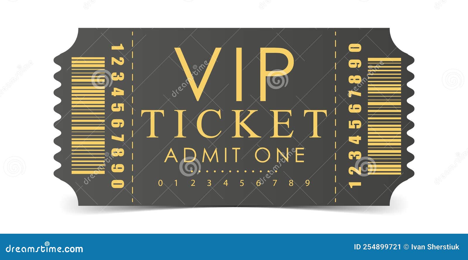 VIP Modern Elegant Ticket Card Illustration Template. Vector. Stock ...