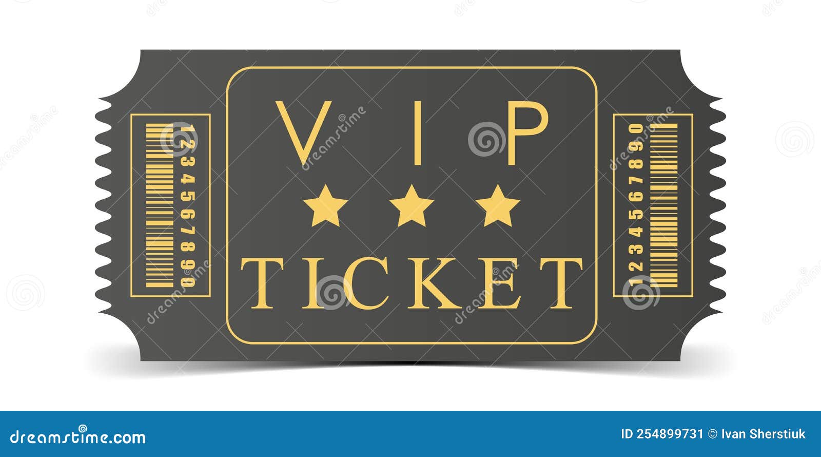 VIP Modern Elegant Ticket Card Illustration Template. Vector ...