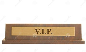 VIP name plate stock image. Image of wood, business, nameplate - 21816423