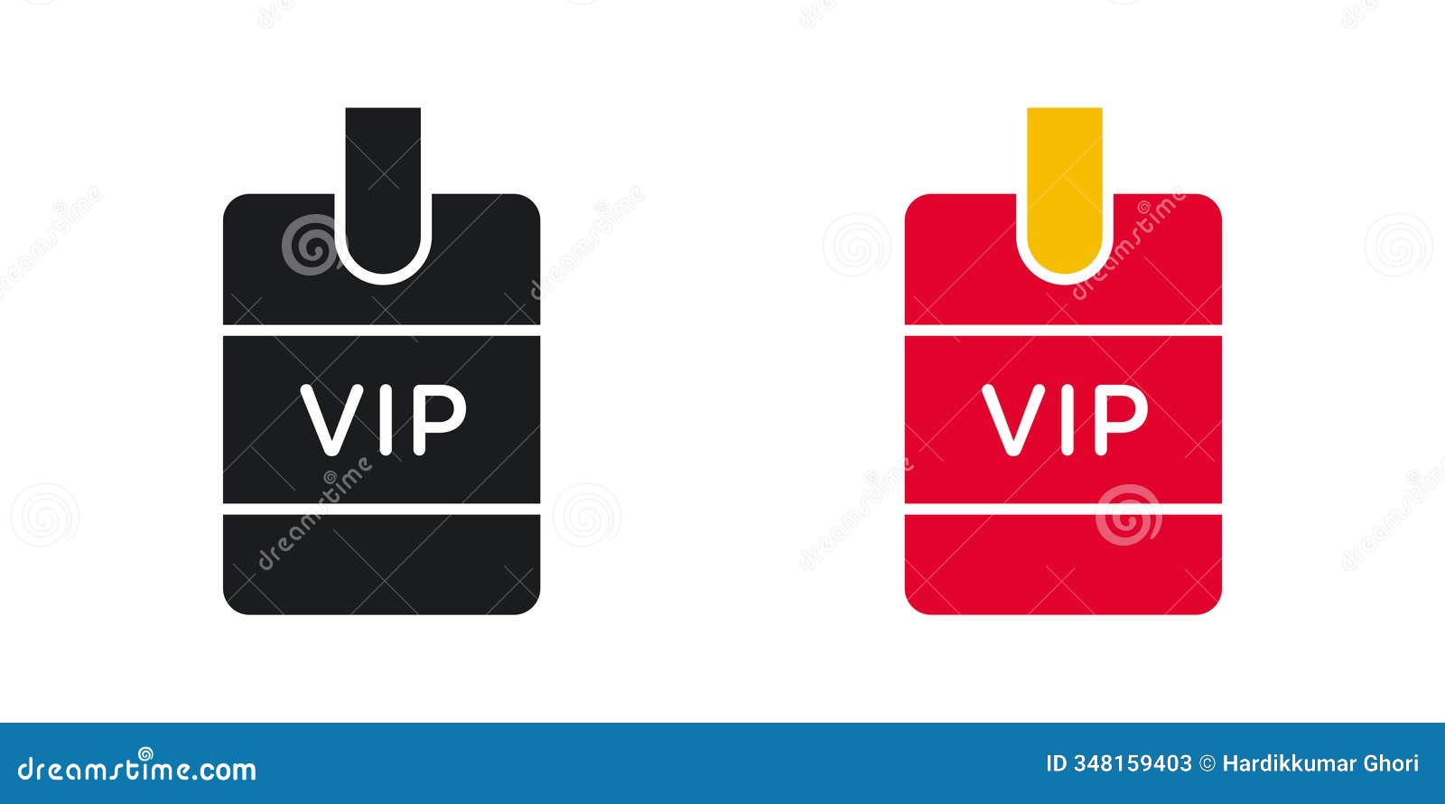 VIP neck tag icon vector stock vector. Illustration of neck - 348159403