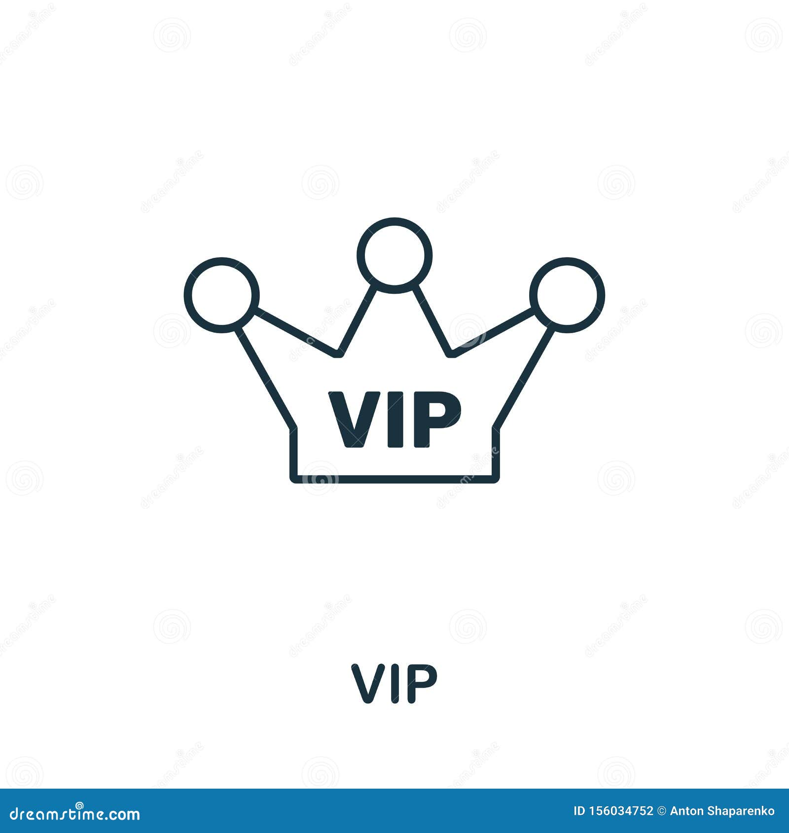 Vip Outline Icon Thin Line Concept Element From Tourism Icons