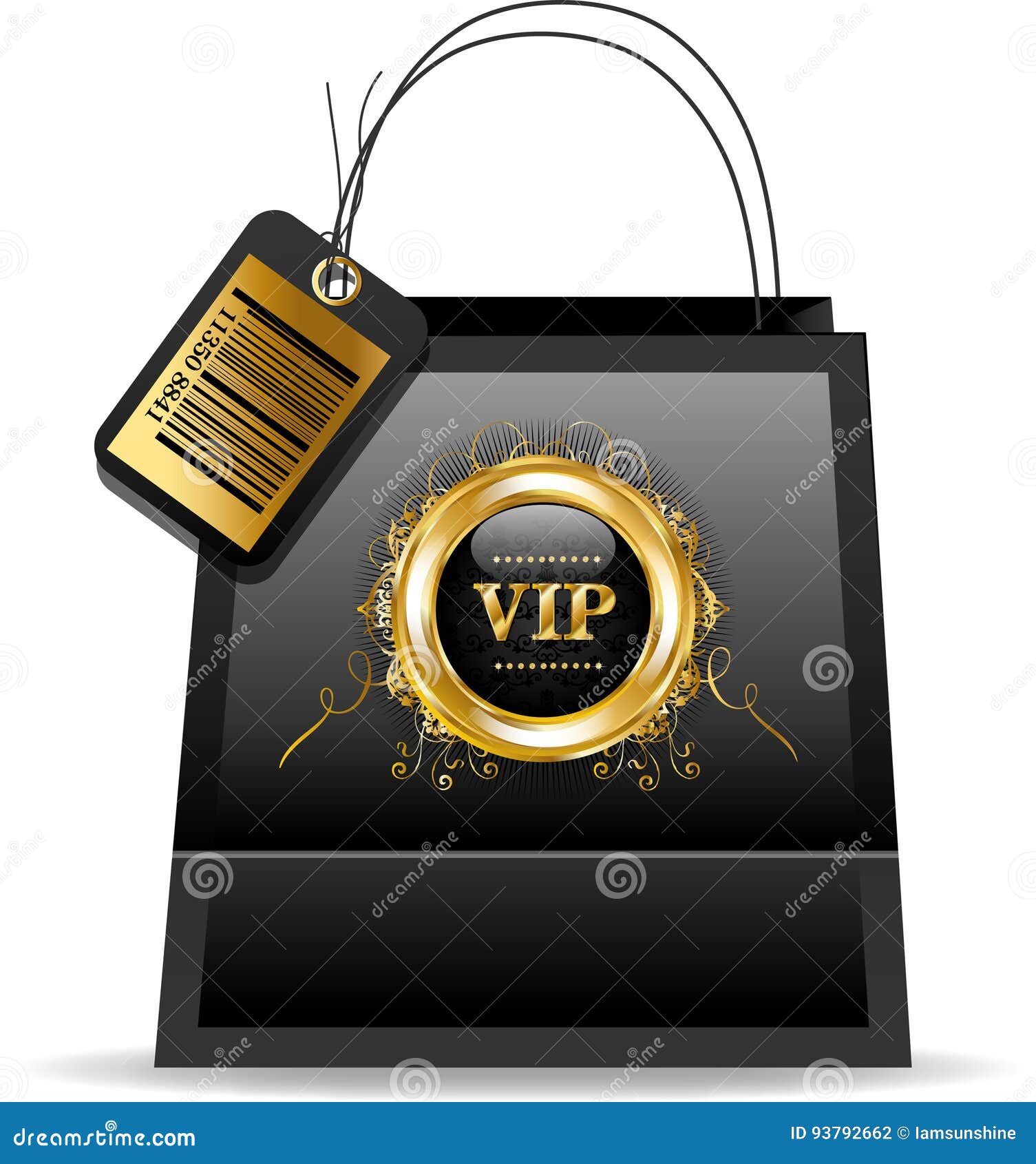 VIP packege stock vector. Illustration of brilliants - 93792662