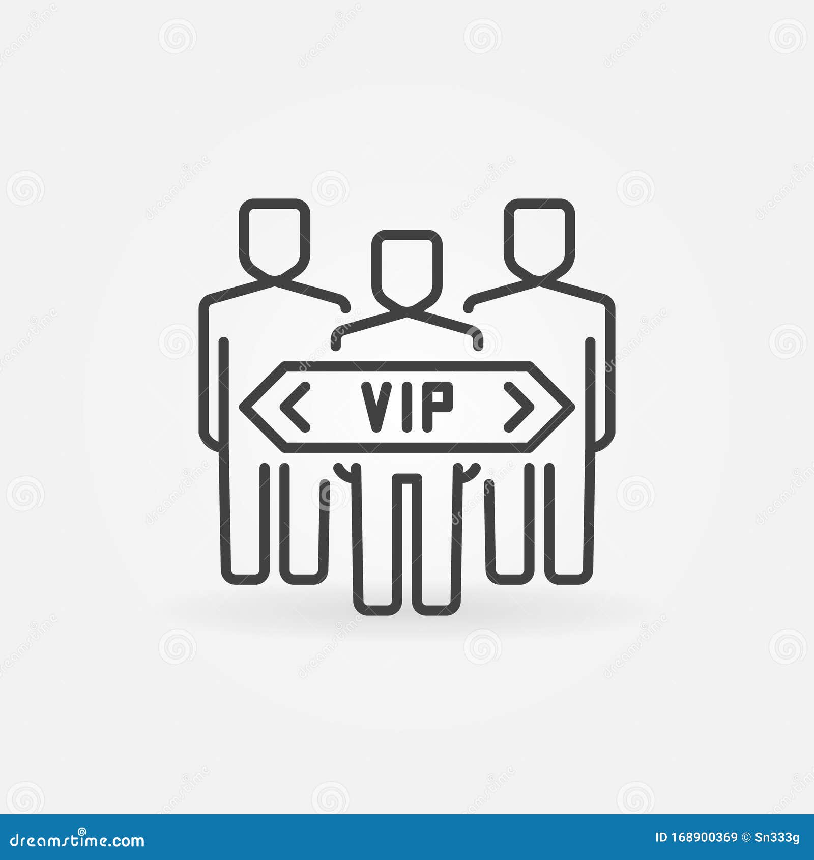 VIP People Vector Concept Icon in Thin Line Style Stock Vector ...
