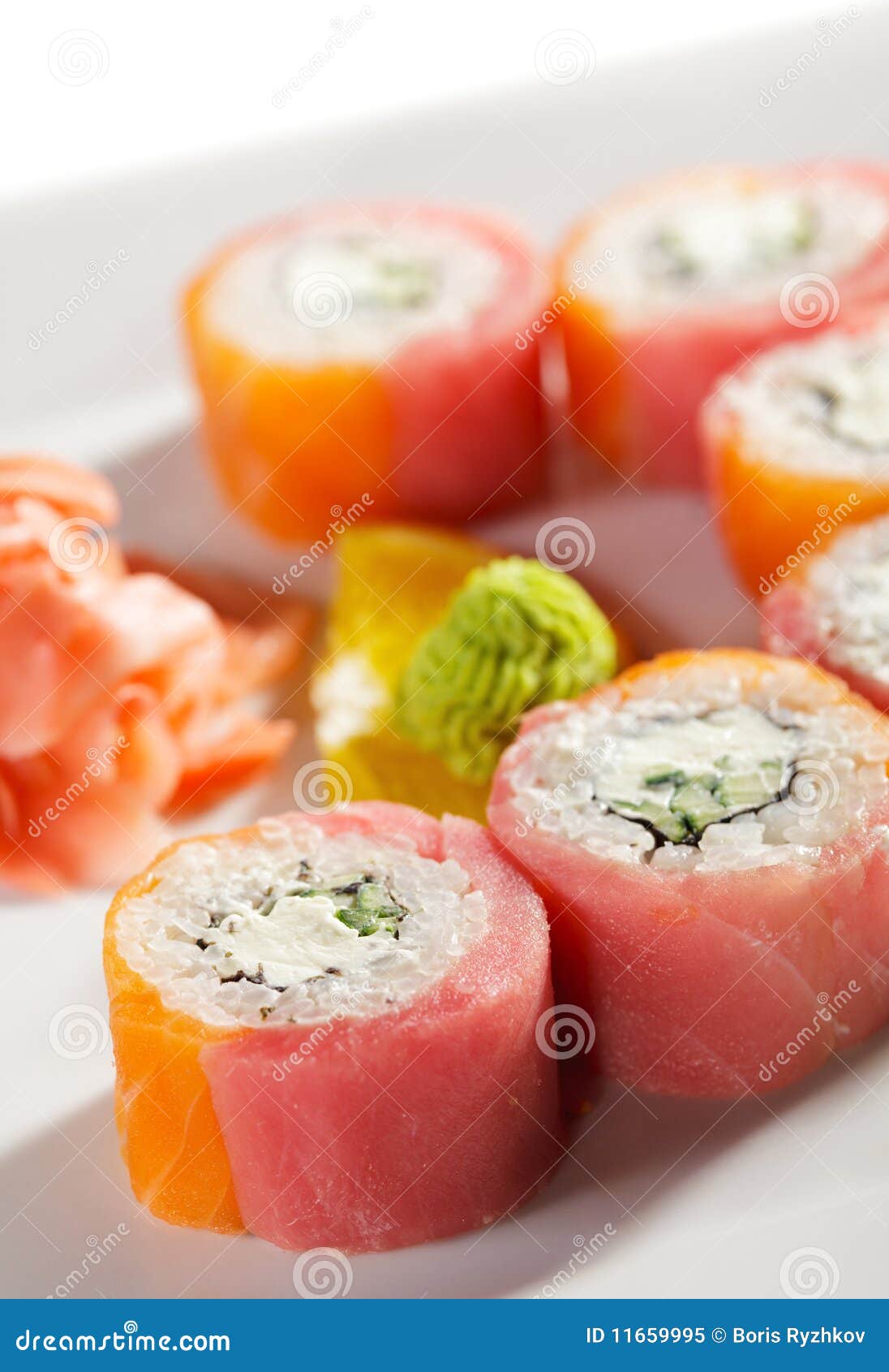 VIP Philadelphia Roll stock image. Image of cheese, macro - 11659995