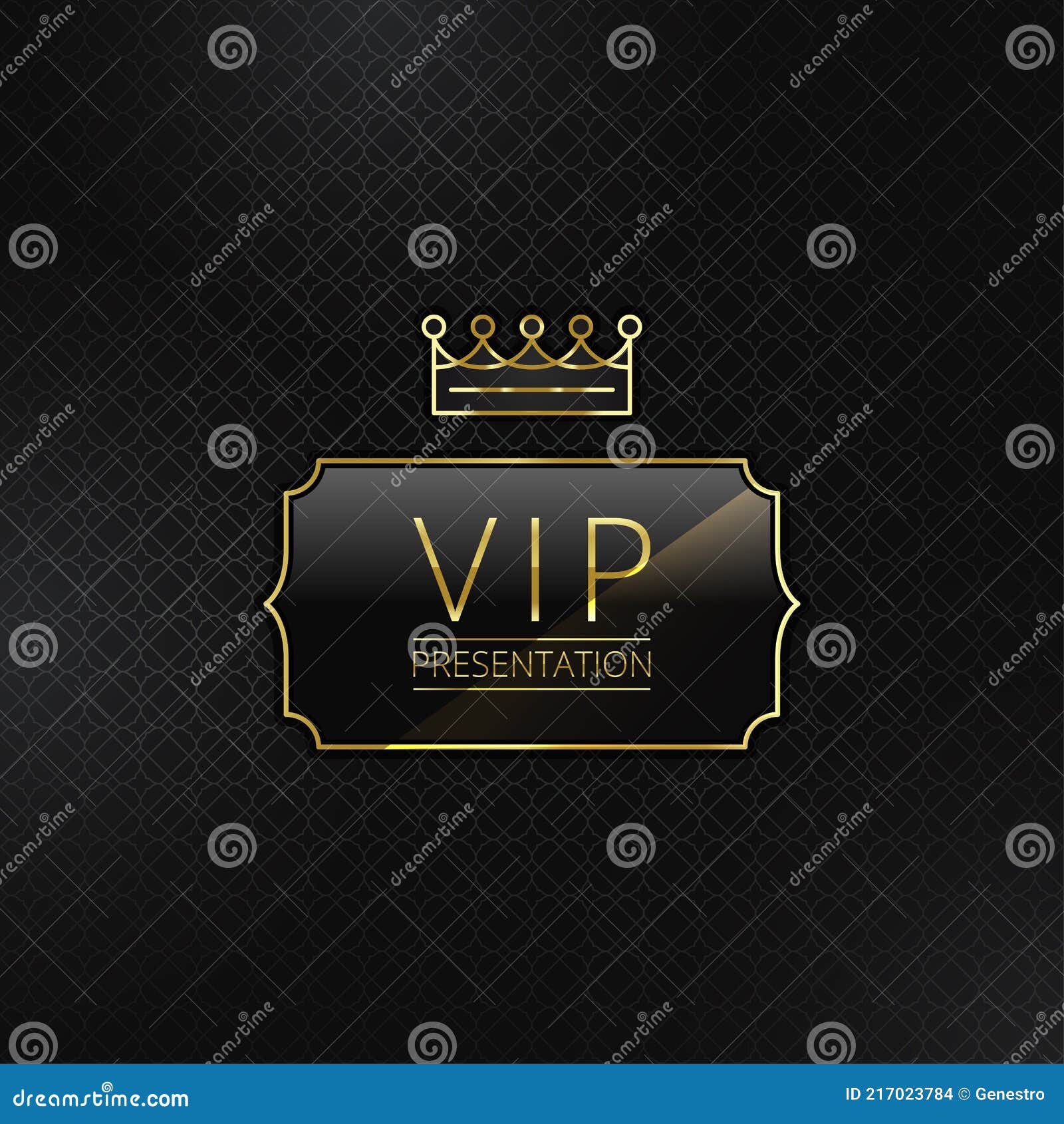 VIP Presentation Premium Invitation Card Stock Vector - Illustration of ...