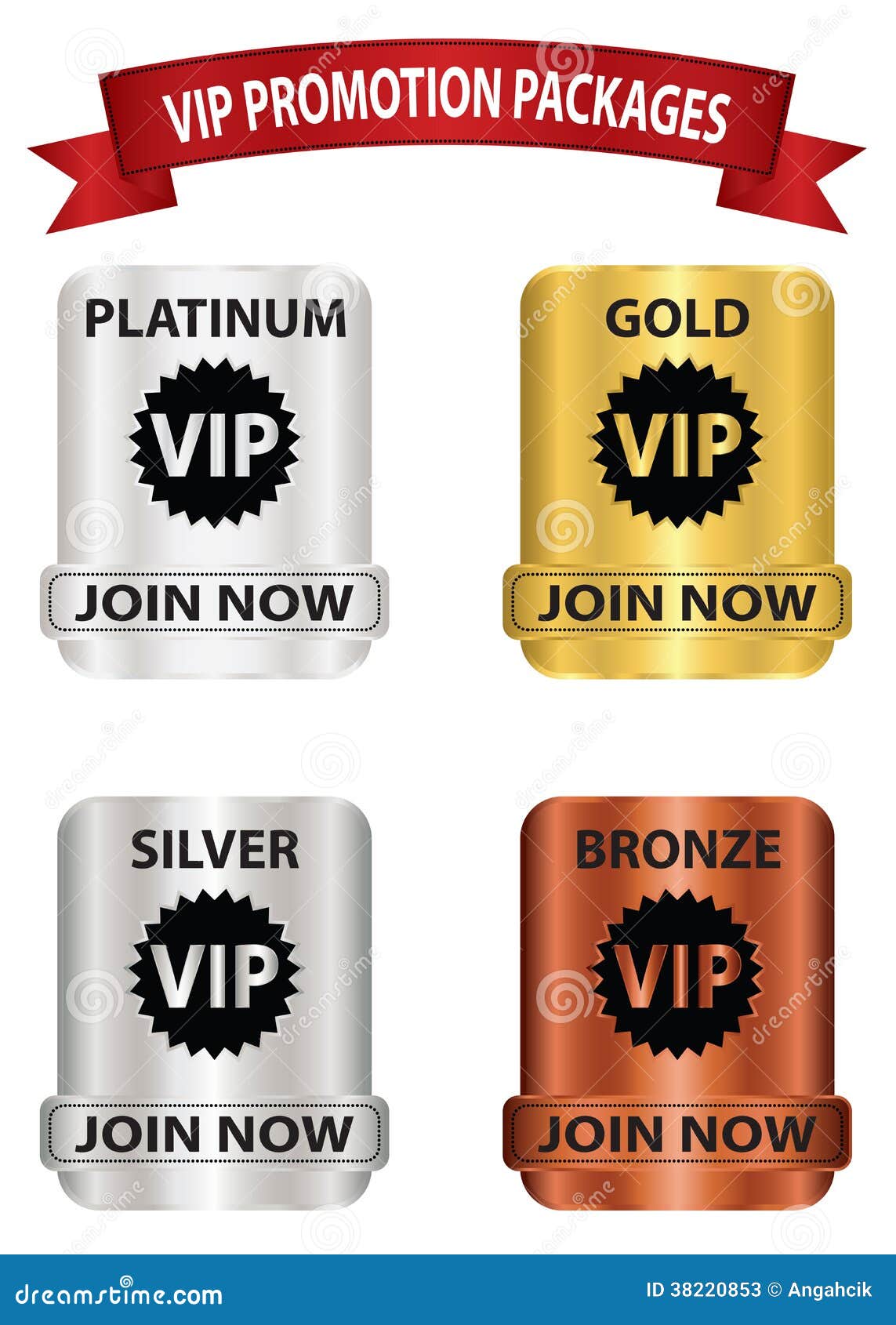 VIP Promotion Package Buttons Stock Vector - Illustration of premium ...