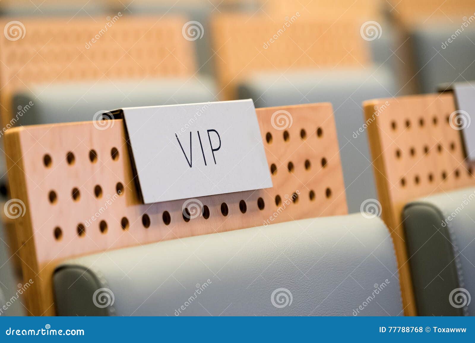 VIP seat at a hall stock photo. Image of conference, label - 77788768