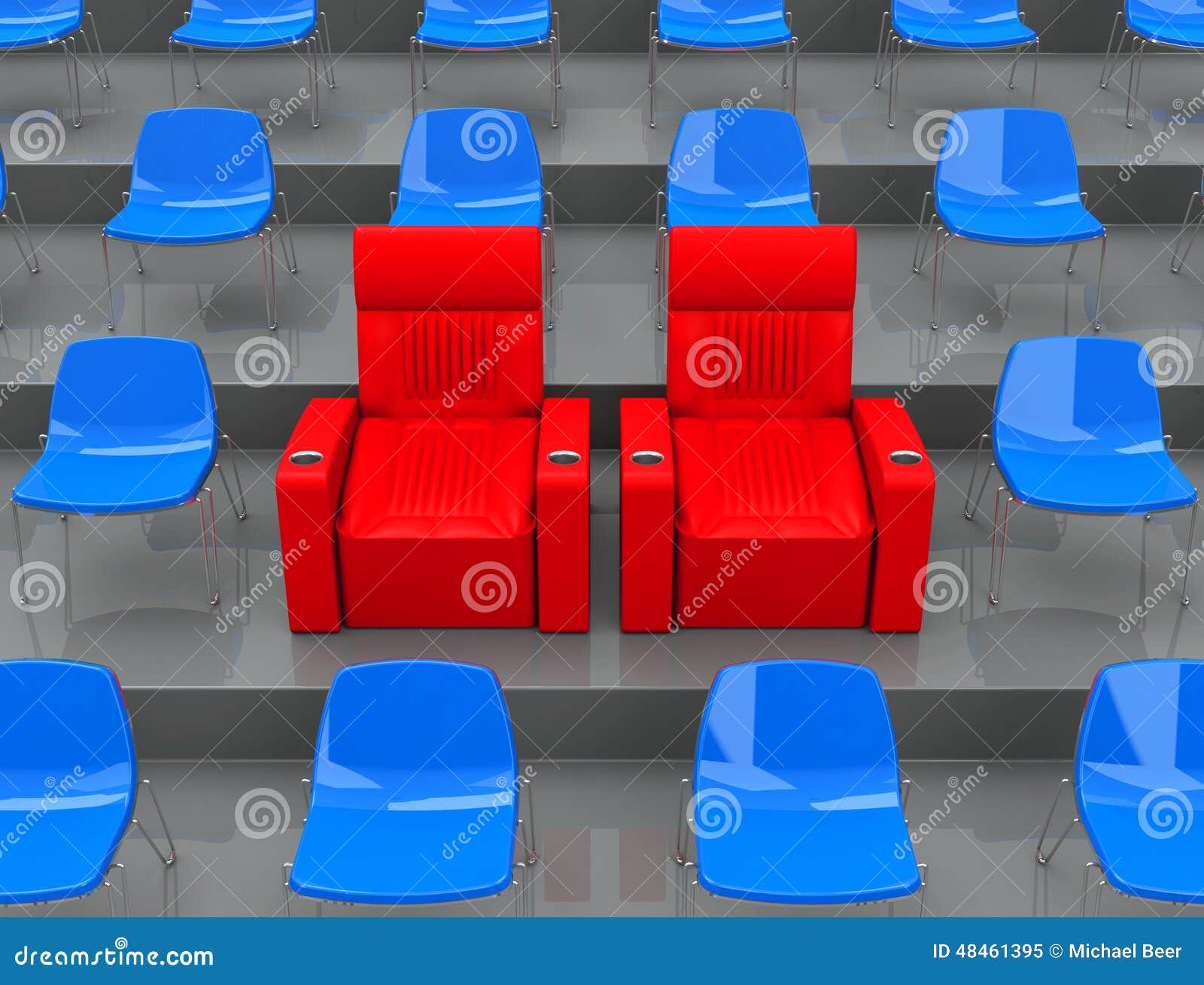 The VIP seats stock illustration. Illustration of seat - 48461395