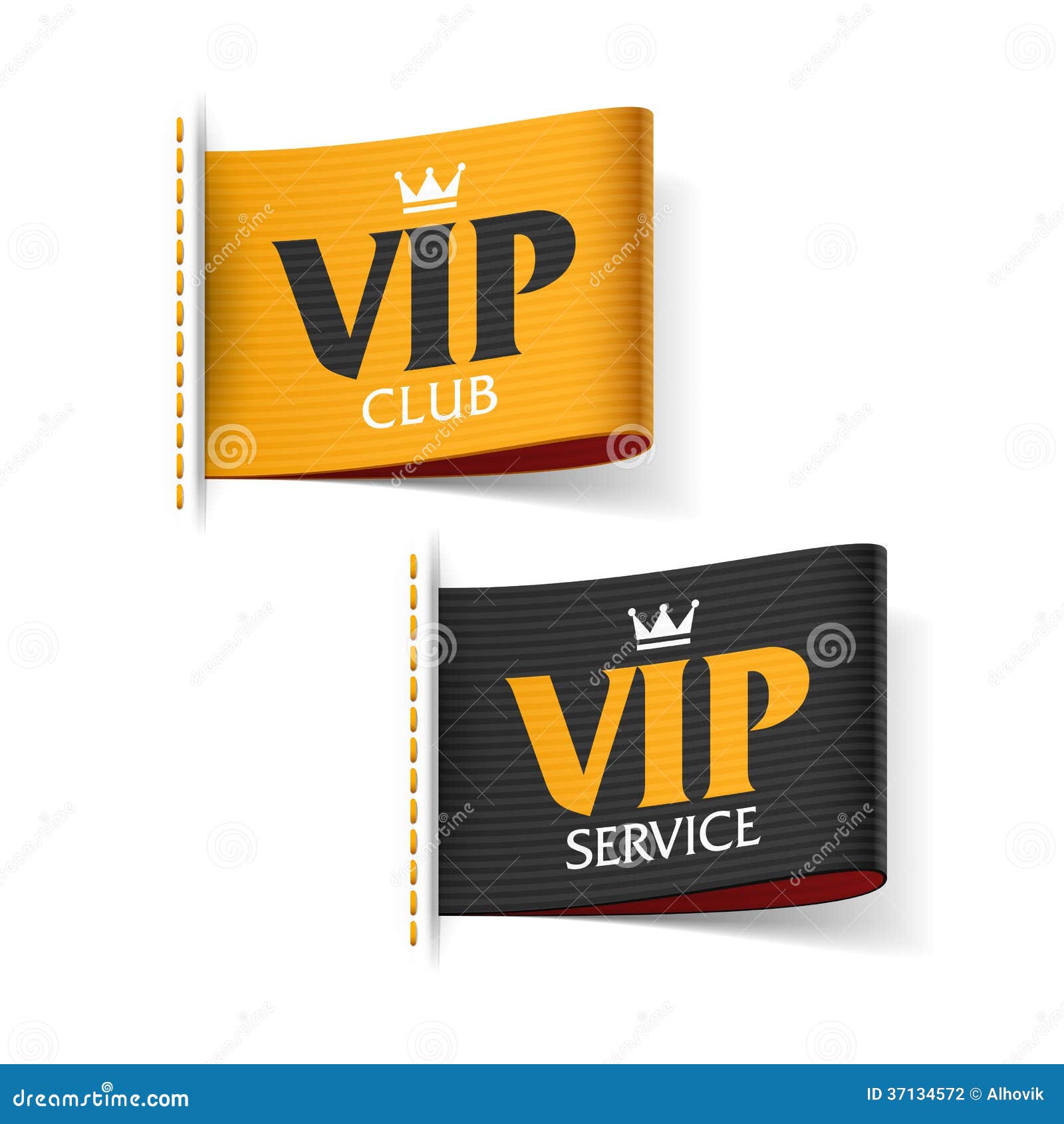 VIP Service and VIP Club Labels Stock Vector - Illustration of ...
