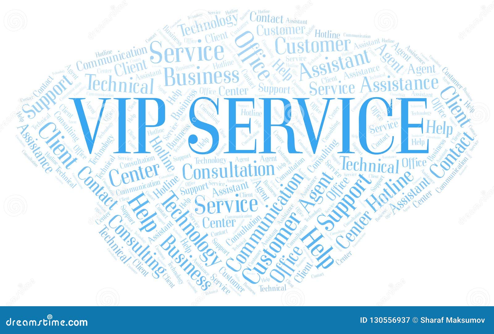 Vip Service word cloud. stock illustration. Illustration of cloud ...