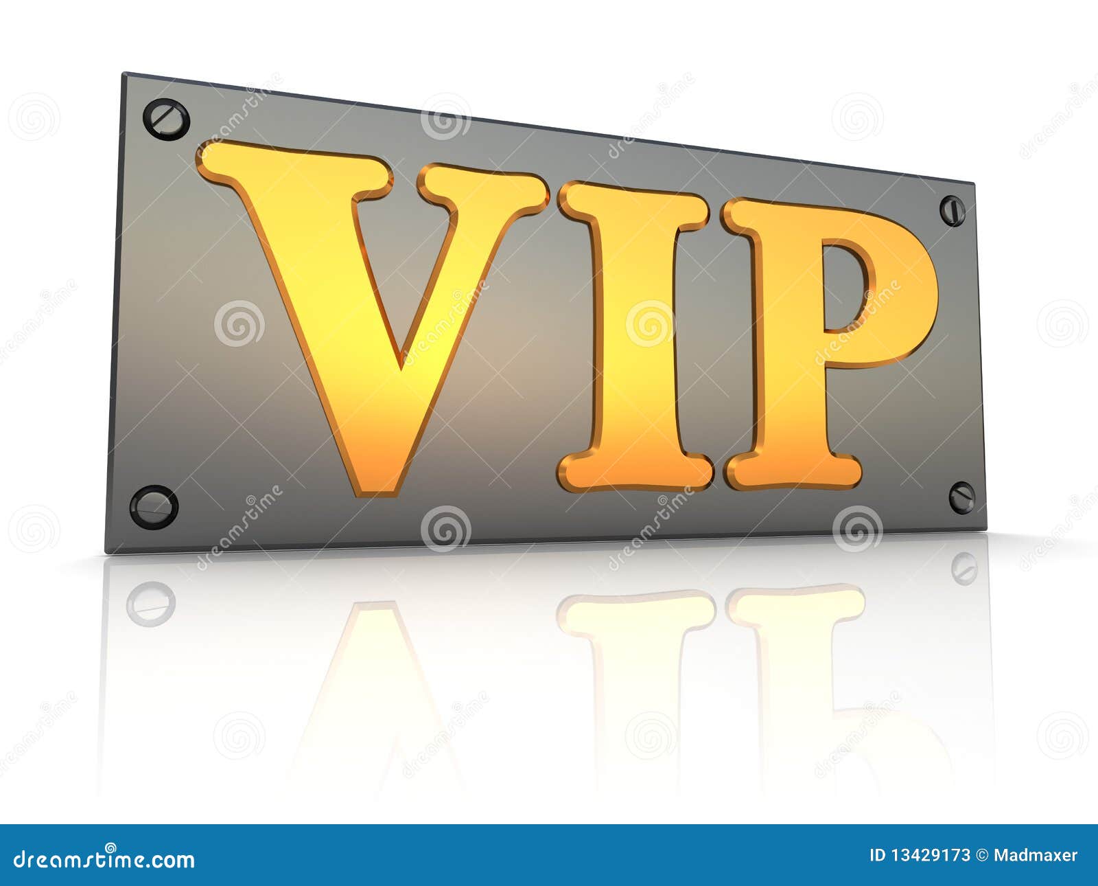 Vip sign stock illustration. Illustration of golden, iron - 13429173