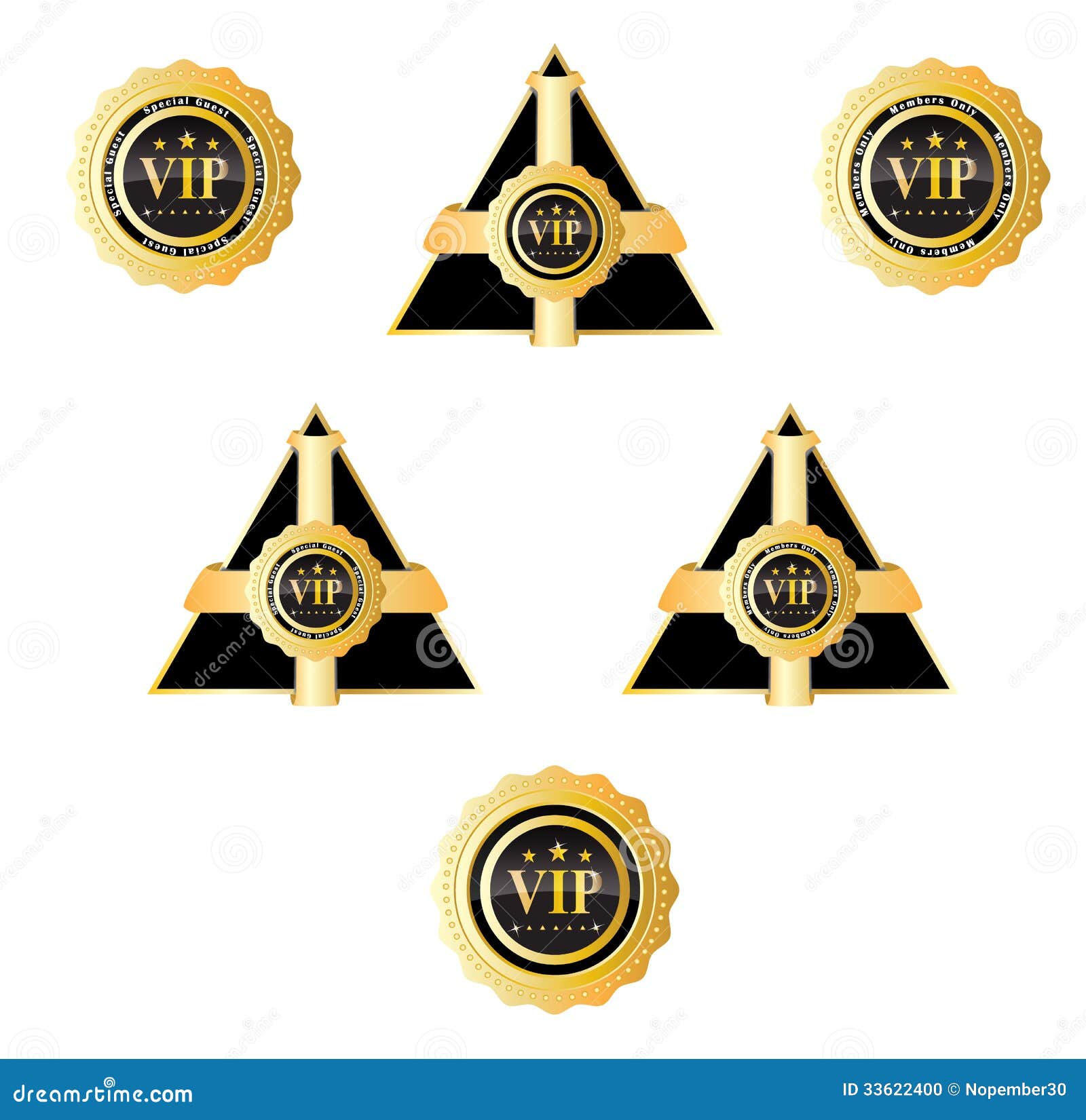 VIP Sign and Badge stock vector. Illustration of letter - 33622400