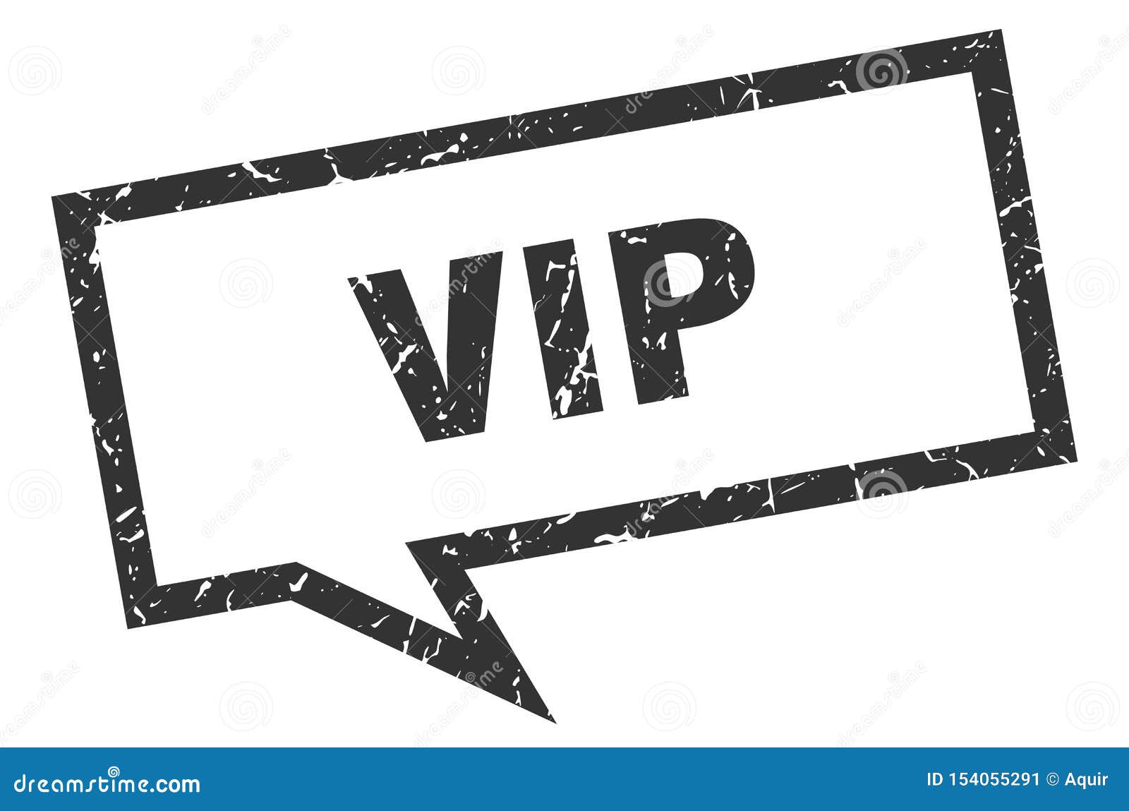 Vip speech bubble. stock vector. Illustration of textured - 154055291