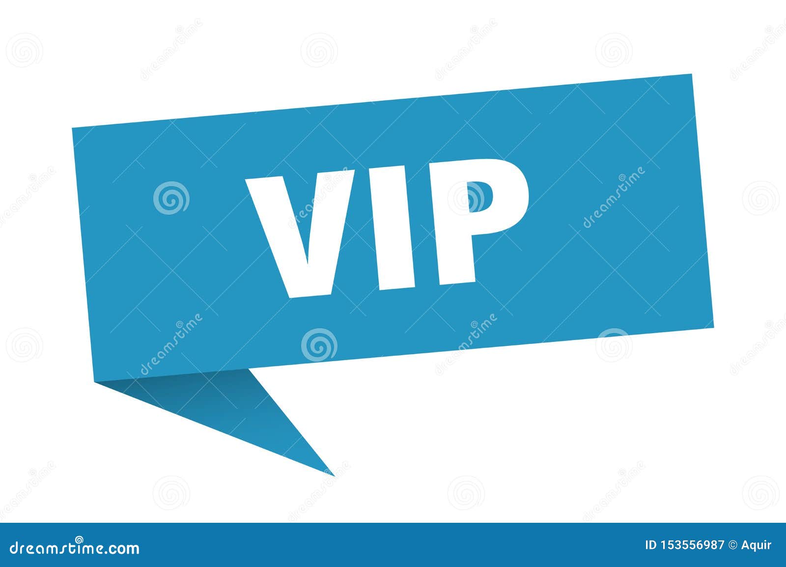 Vip speech bubble. stock vector. Illustration of sign - 153556987