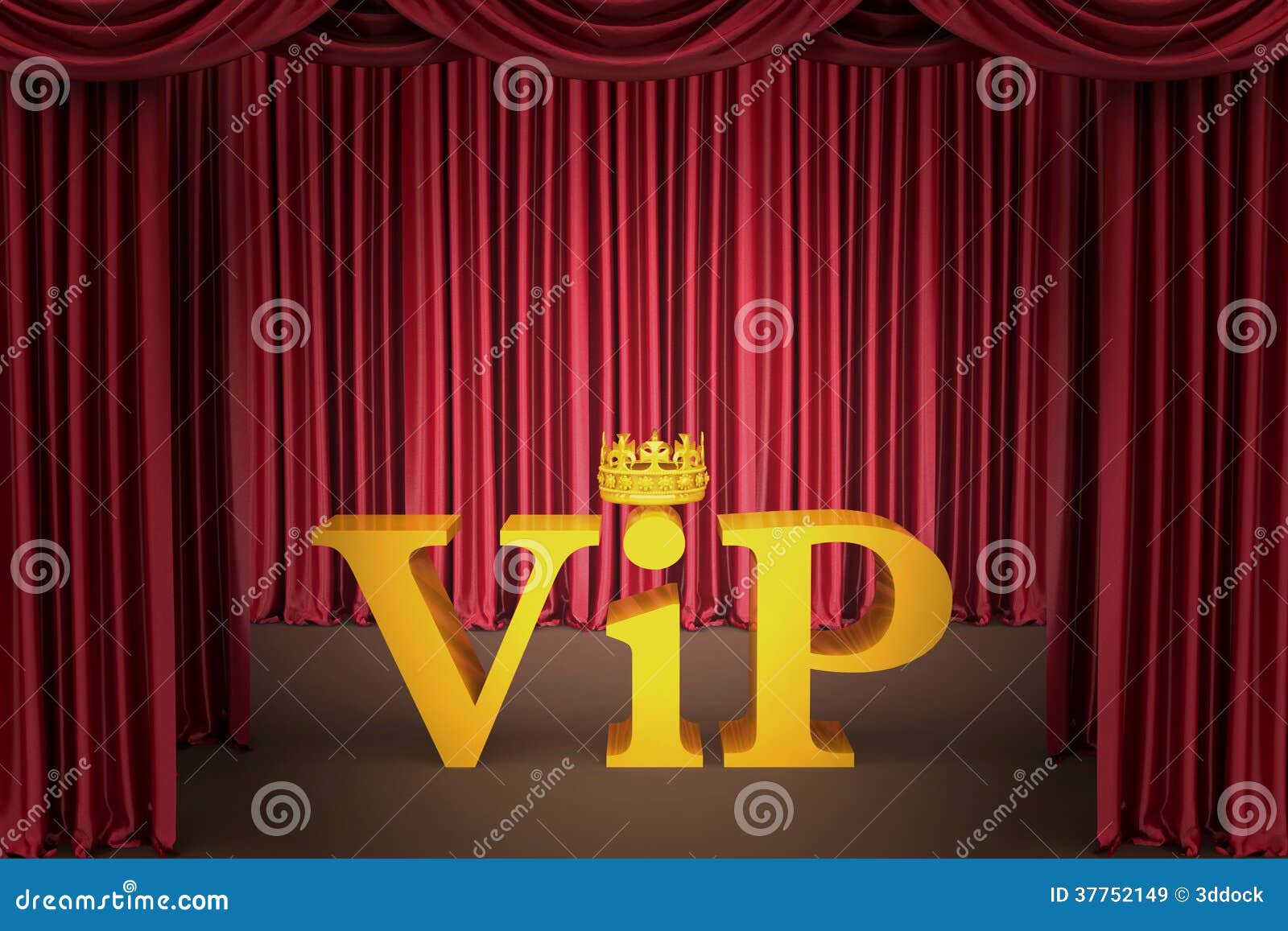 Vip on Stage in a Spotlight Lighting Stock Illustration - Illustration ...